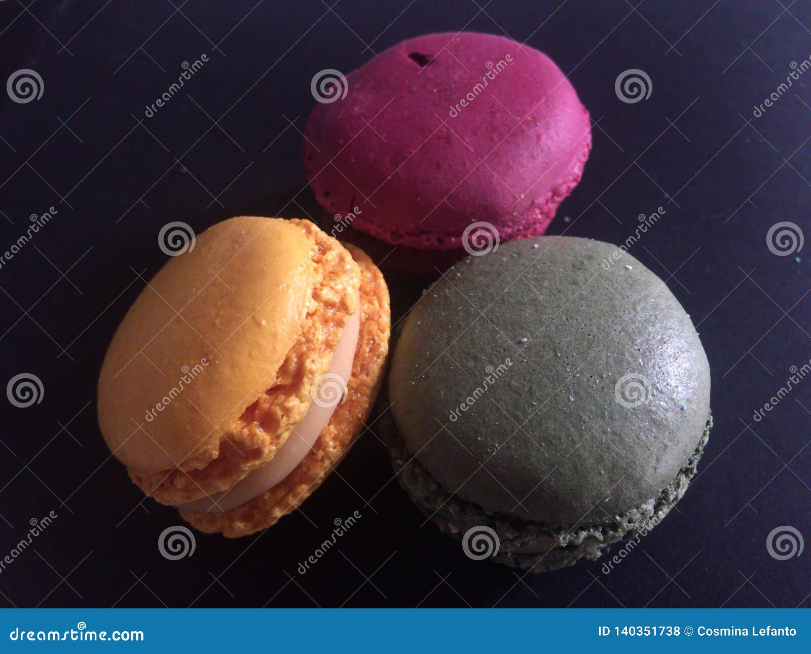 Color sweet macaroons stock photo. Image of macaroons - 140351738