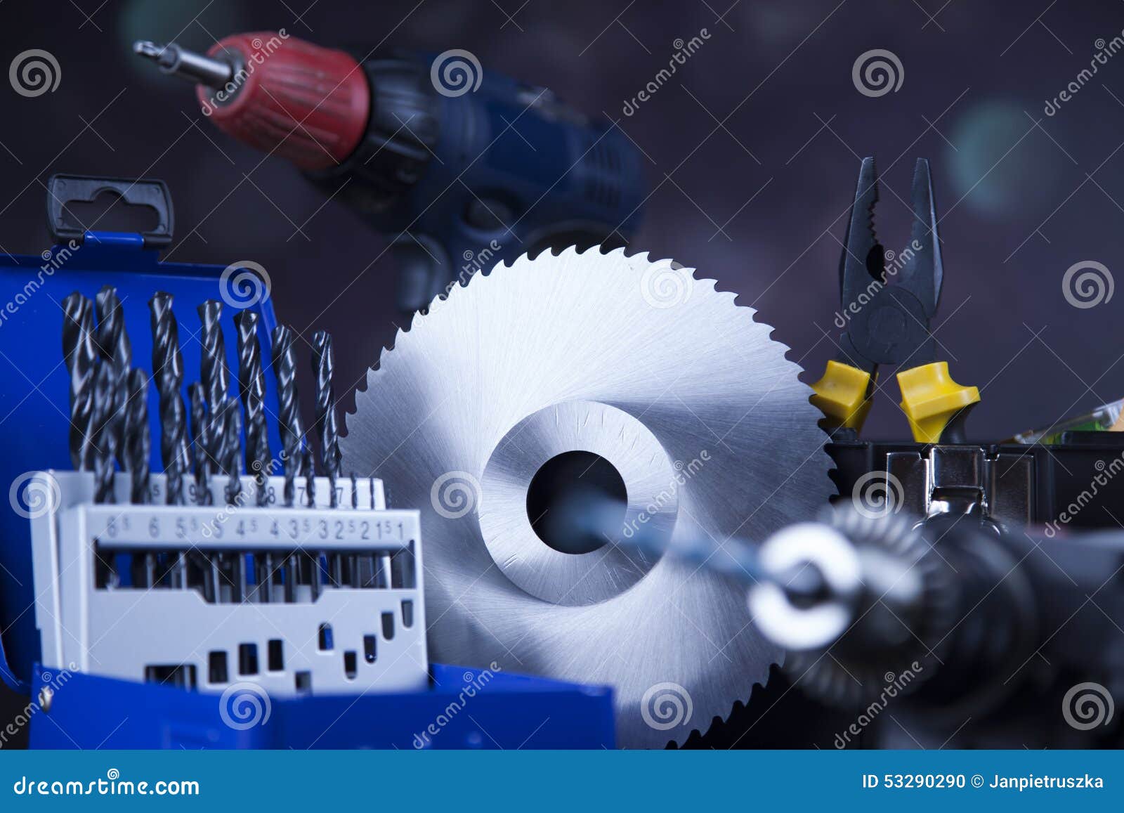 Still Life with Constructor Tools Stock Photo - Image of contractor ...