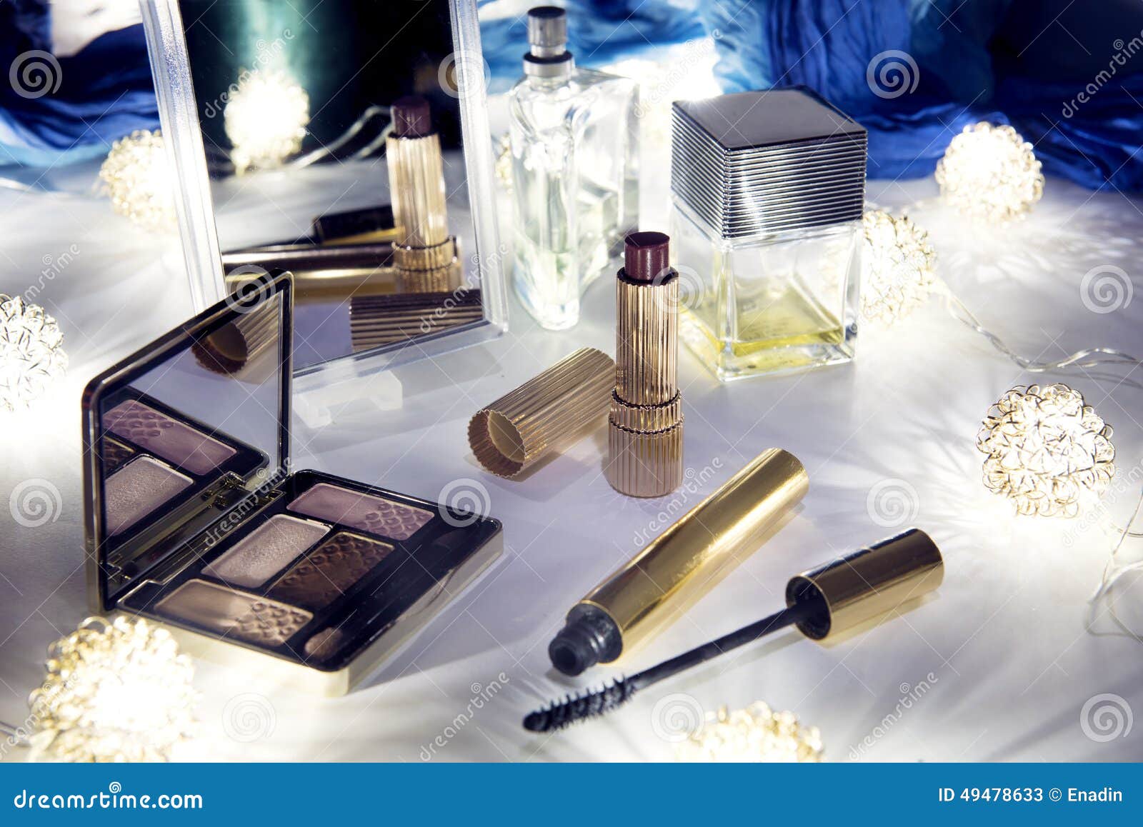 Still Life: Cosmetics on the Table Stock Image - Image of perfumes ...