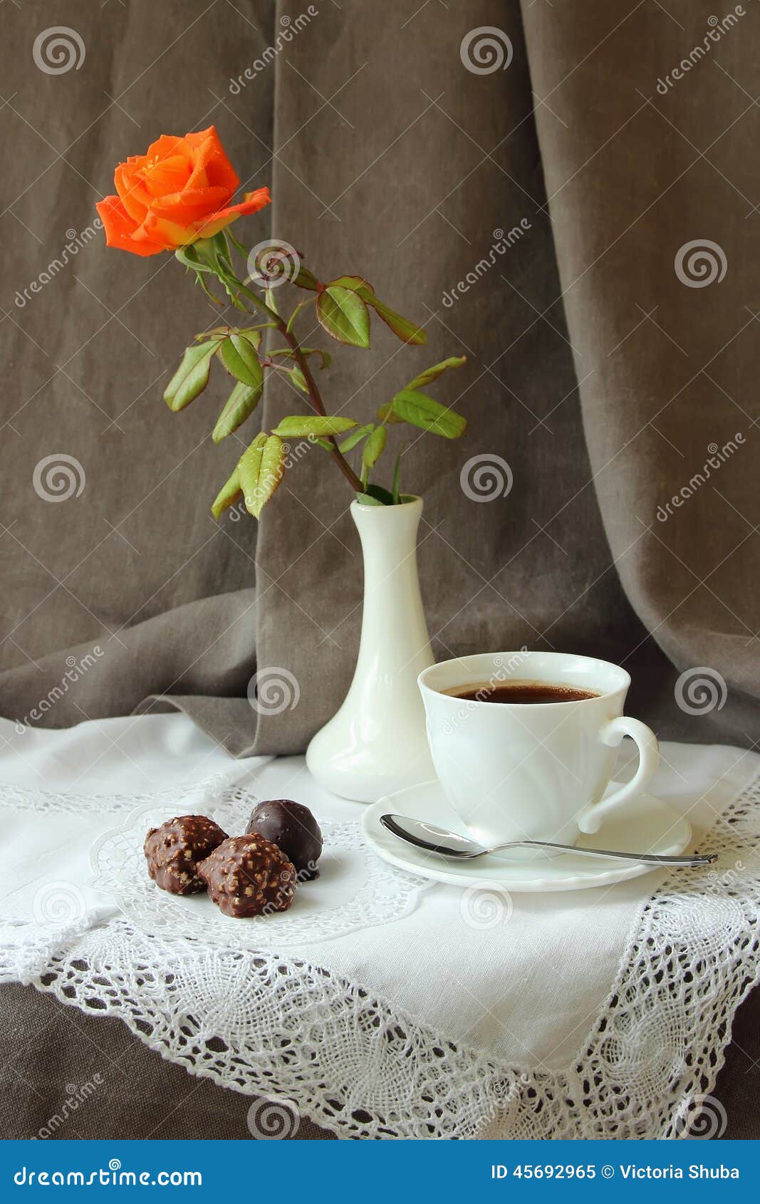Still Life with Cup of Coffee Stock Image - Image of temptation ...