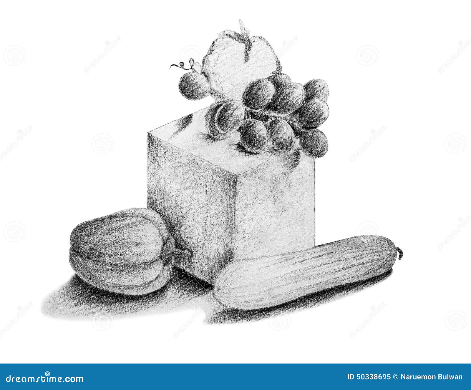 Still life drawing stock illustration. Illustration of detail - 50338695