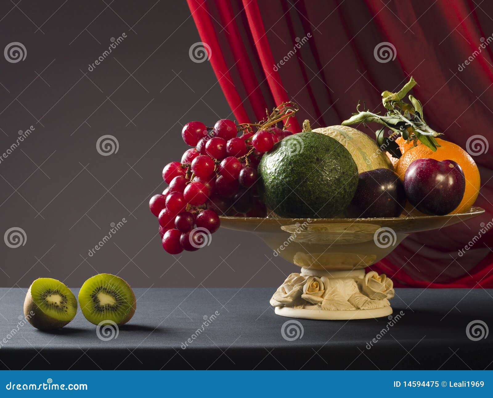 Still life of fruits stock image. Image of vase, studio - 14594475