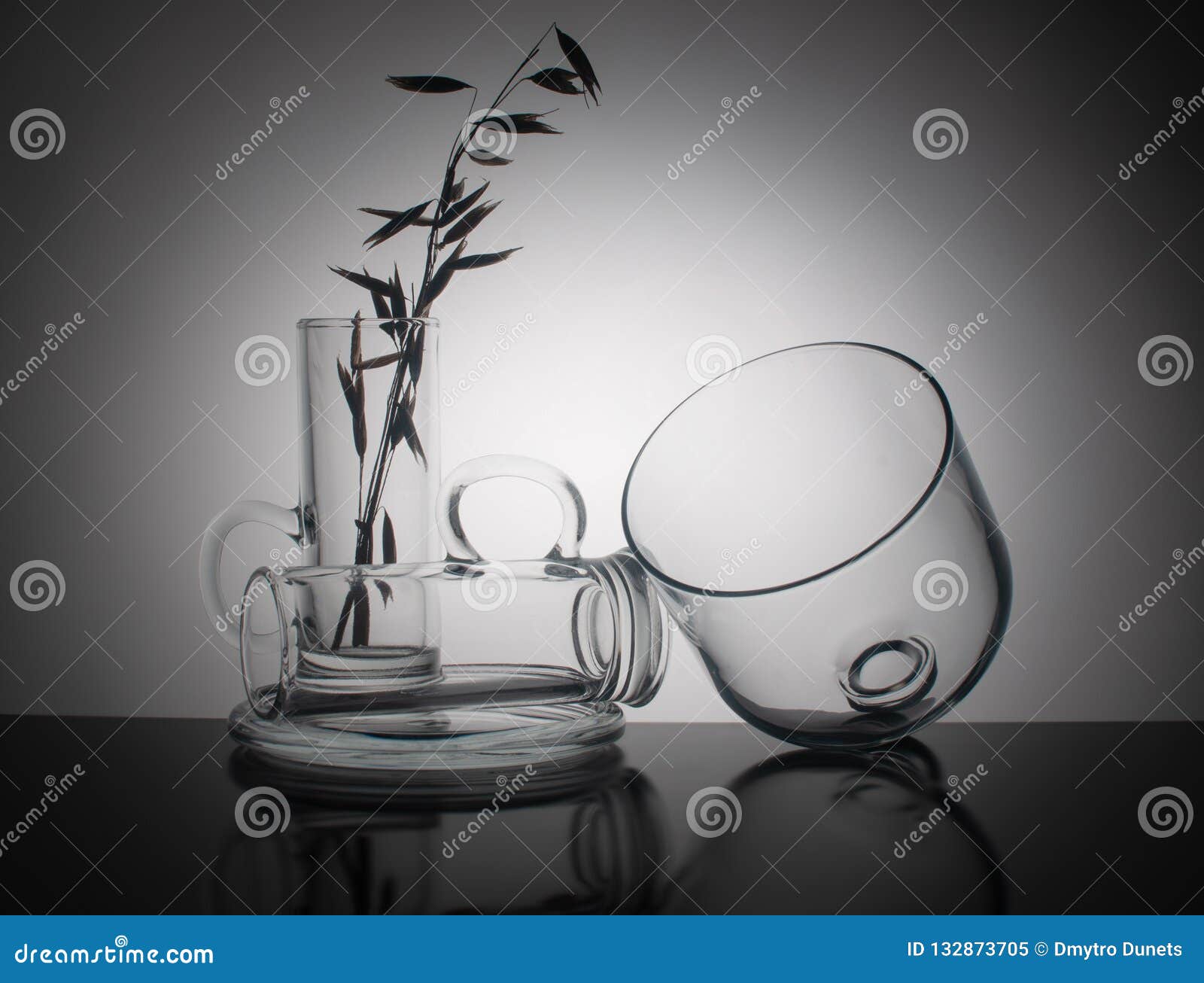 Still Life with Glass Objects. Stock Image - Image of enlightenment ...