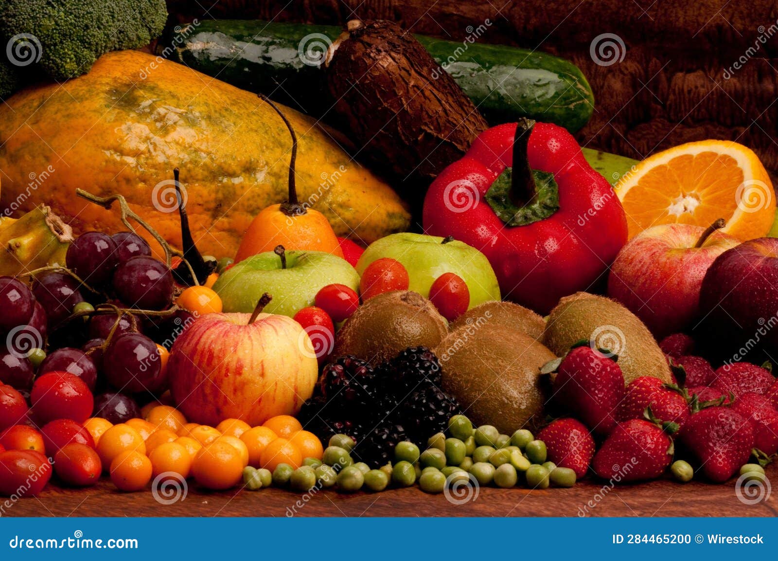 Photography of a Still Life of Fruit and Vegetables Stock Photo - Image ...