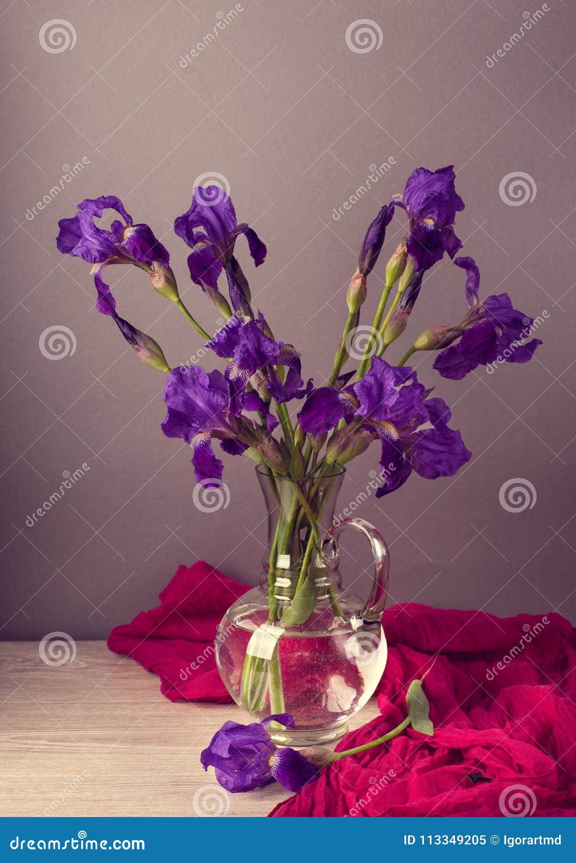 Still life with iris stock image. Image of arrangements - 113349205