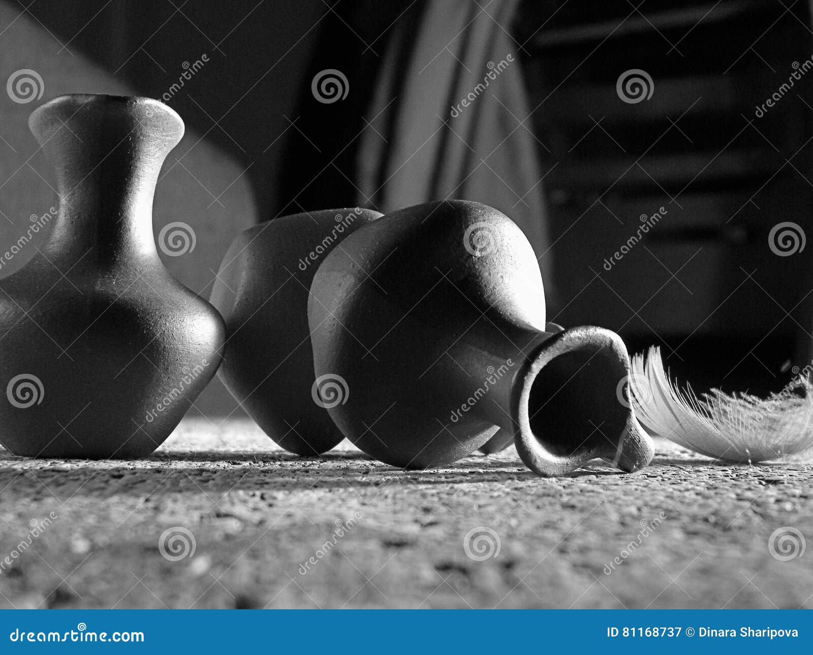 Still Life with Jars of Clay Stock Image - Image of clay, food: 81168737