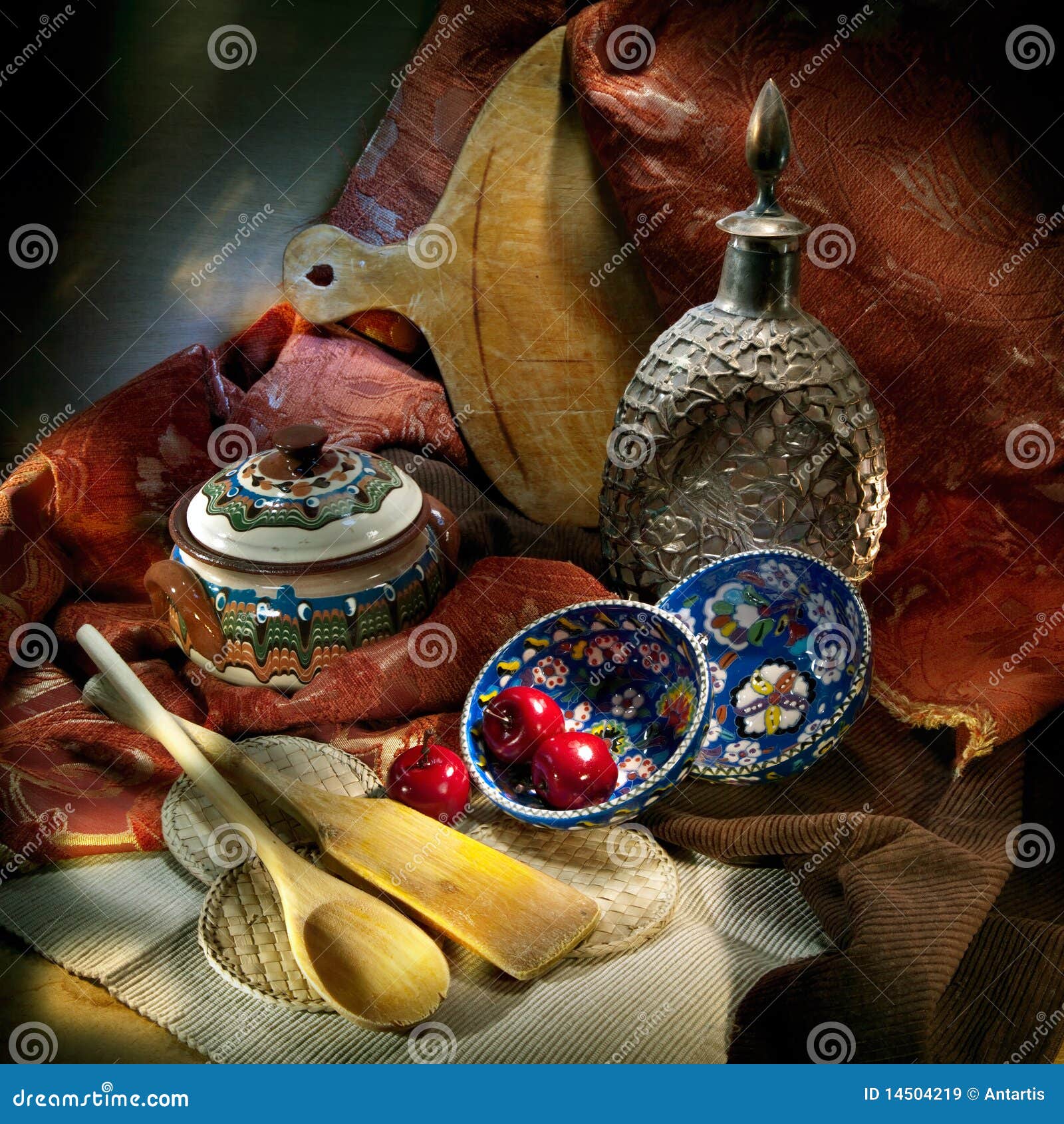 Still Life of Kitchen Items Stock Image - Image of facilities, glass ...