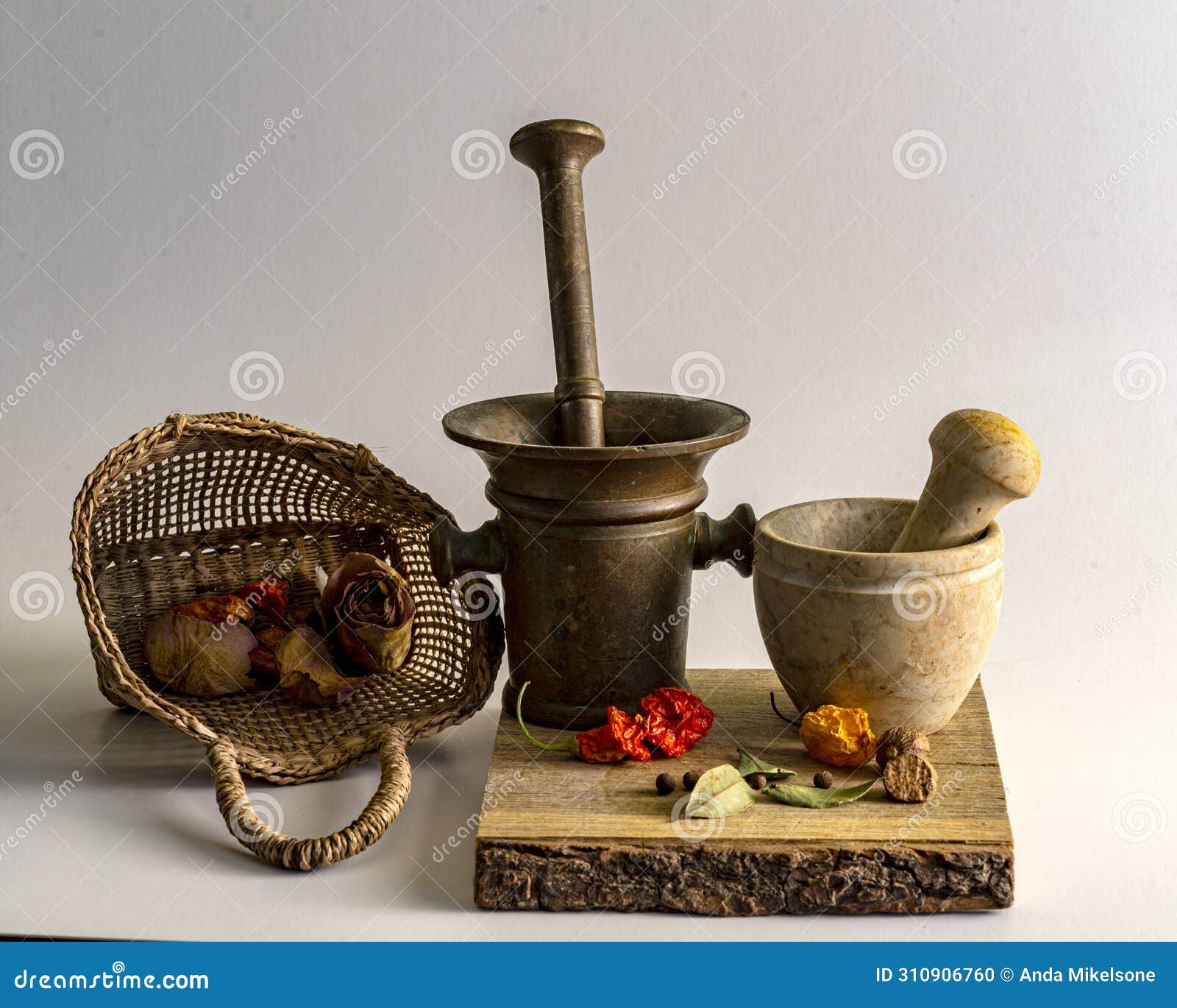 Still Life on a Light Background, Various Objects, Healthy Organic ...