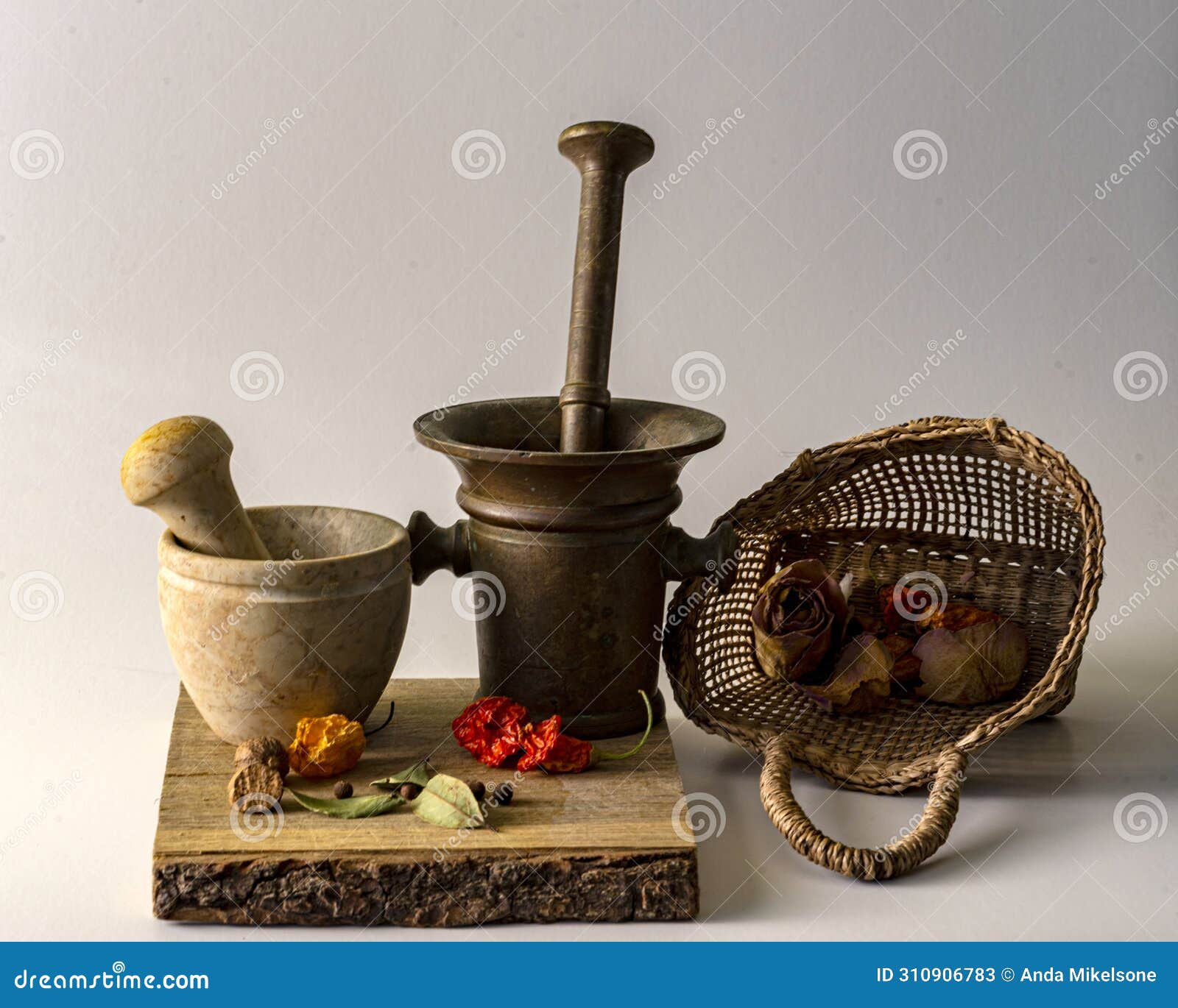 Still Life on a Light Background, Various Objects, Healthy Organic ...