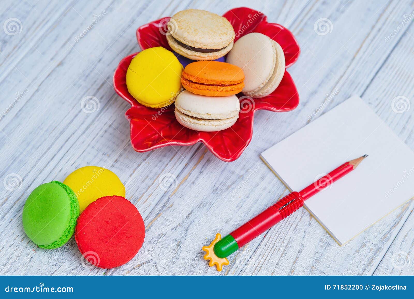 Still life with macaroons stock photo. Image of decor - 71852200