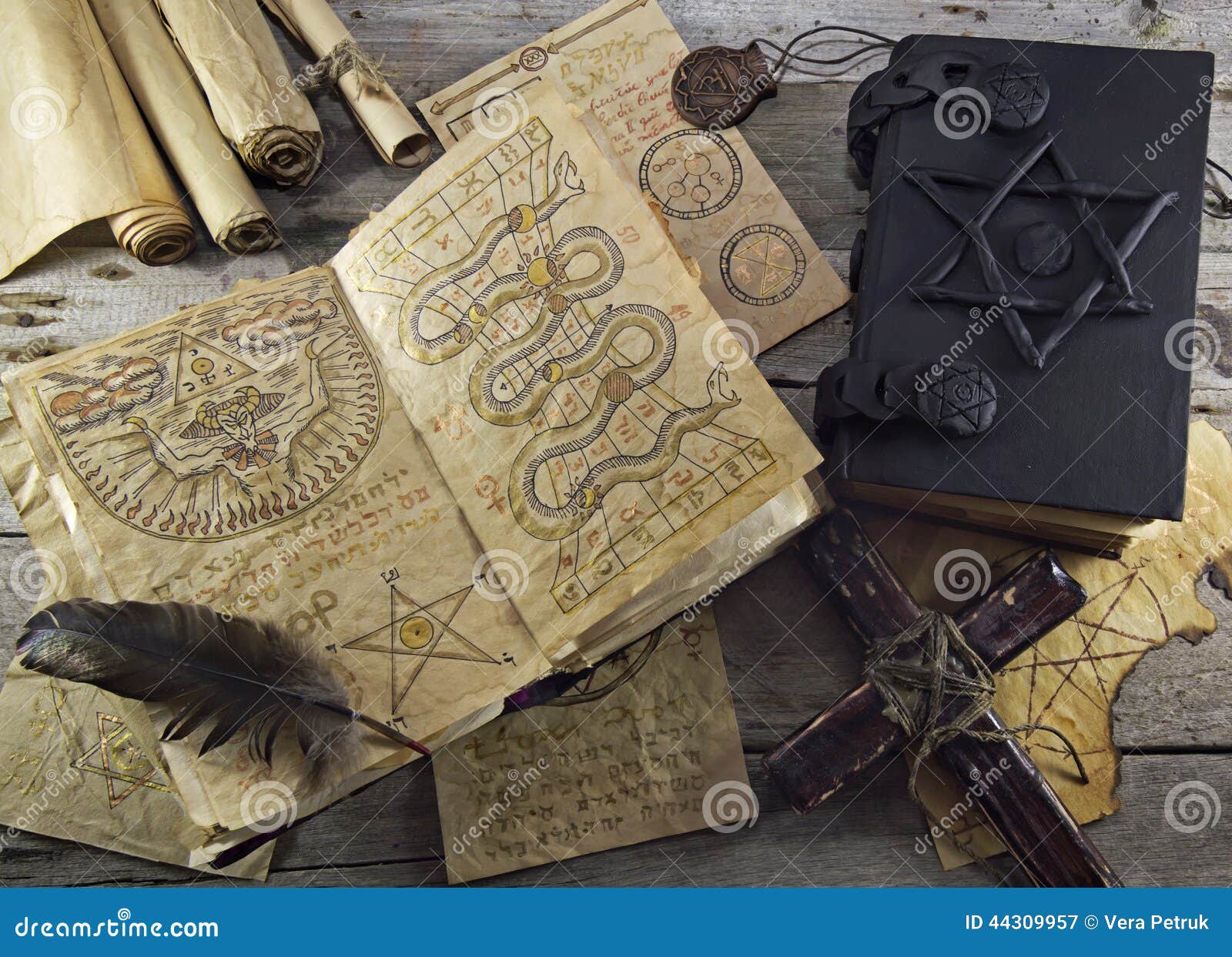 Still Life with Magic Objects Stock Image - Image of cabala, cabbala ...