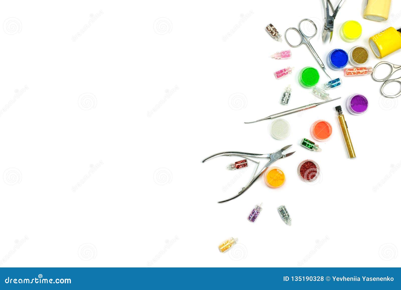 Manicure tools isolated. stock photo. Image of elegance - 135190328