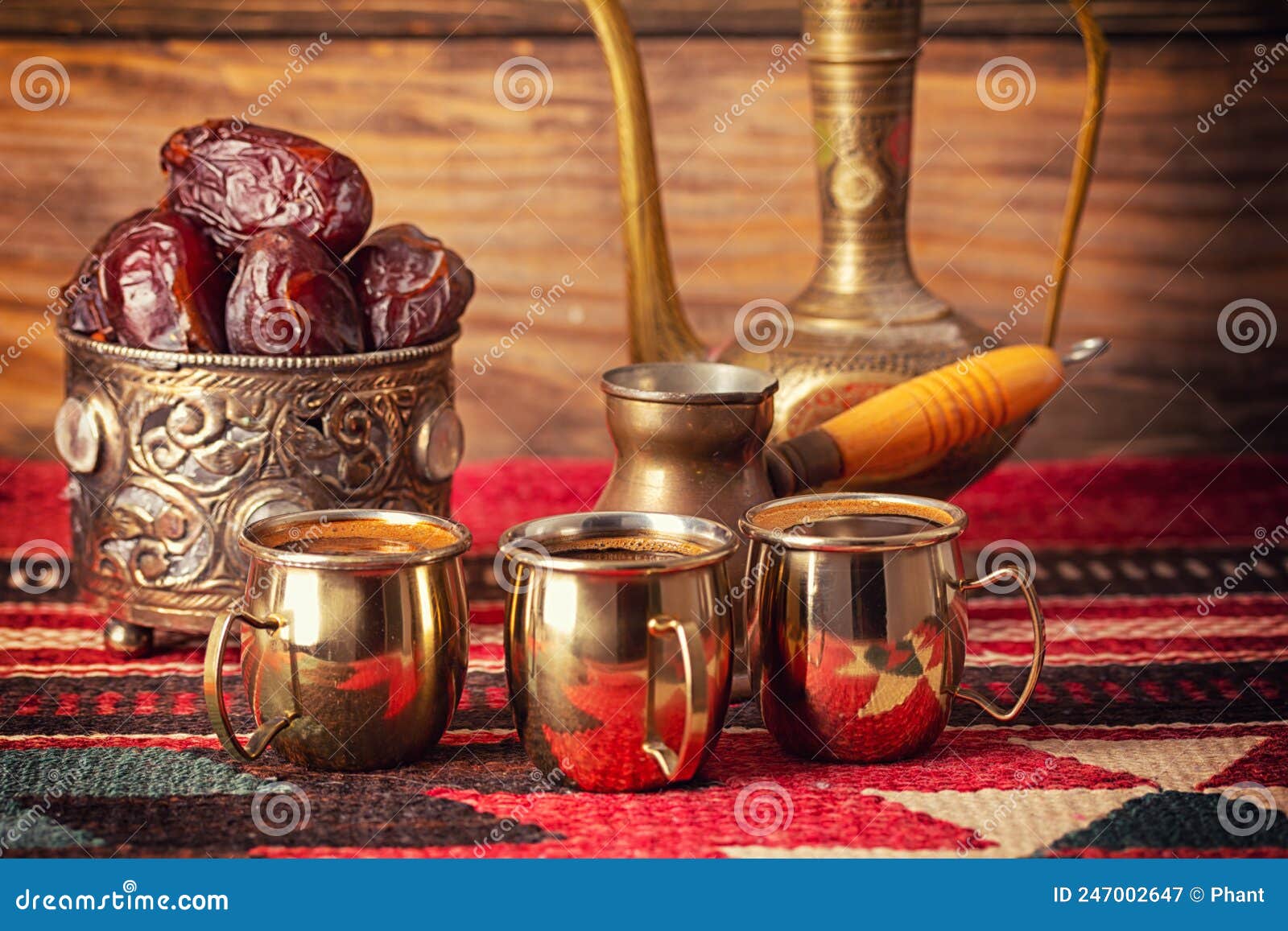 Still Life with a Middle Eastern Coffee Pot, Pitcher Stock Image ...