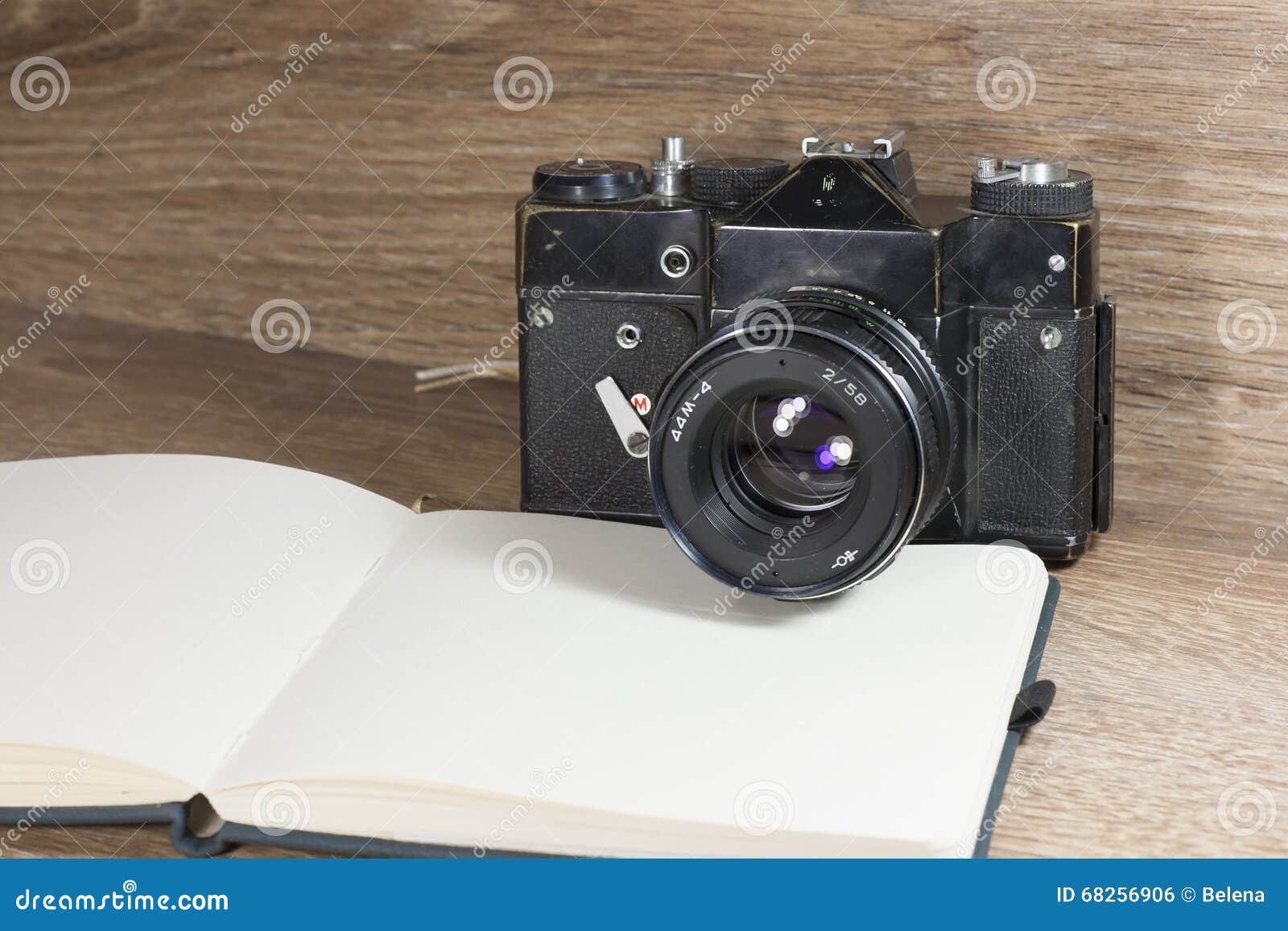 Still life with old camera stock photo. Image of brown - 68256906