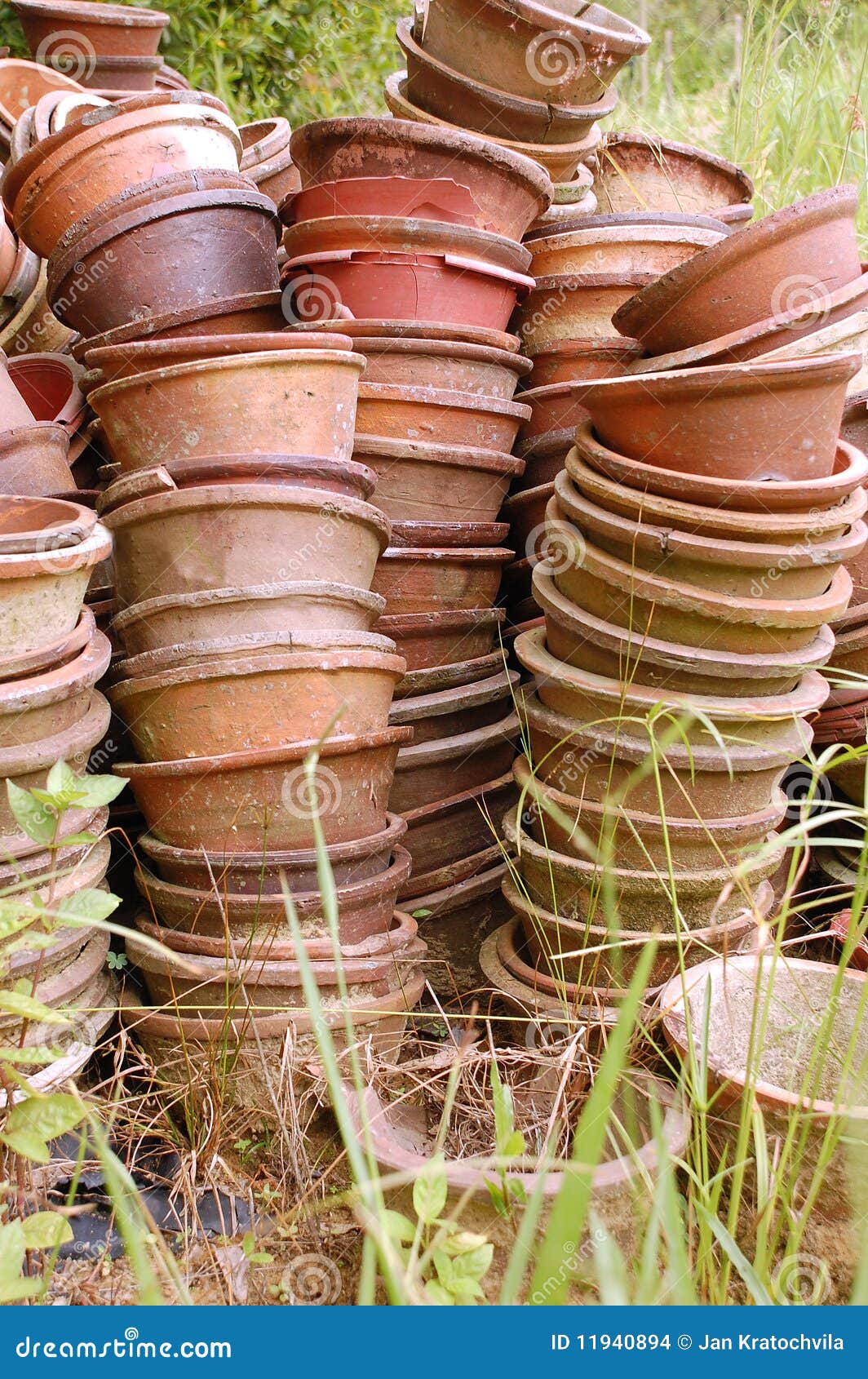 Still life old pots stock photo. Image of variety, flower - 11940894