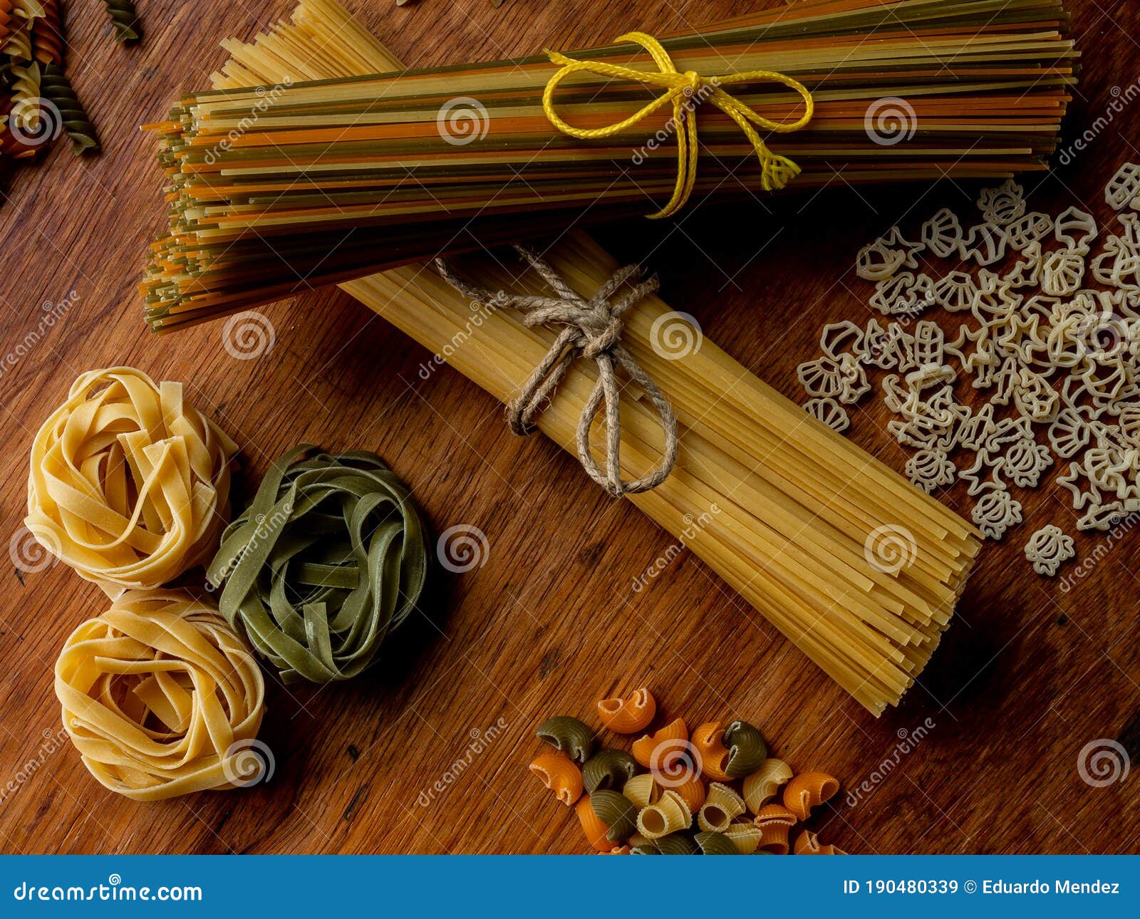 Still life of pasta stock image. Image of table, spaghetti - 190480339