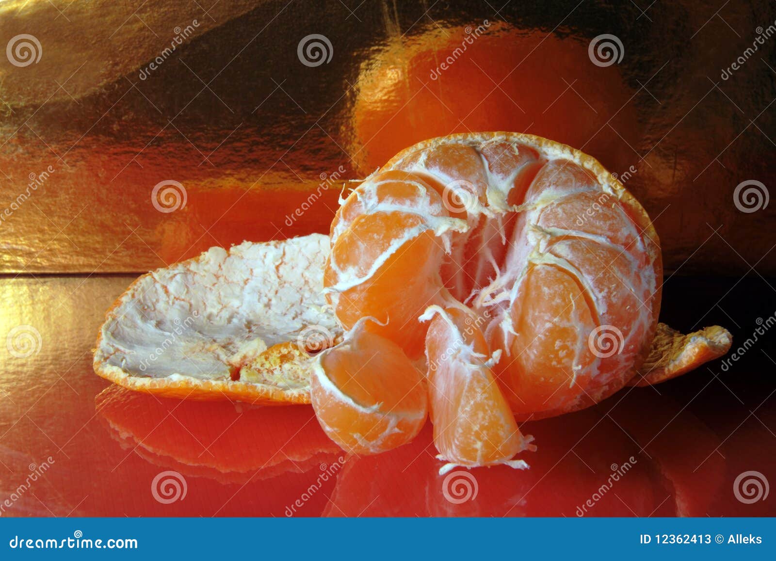 Still-life of Peeled Mandarin Stock Image - Image of healthy, rind ...