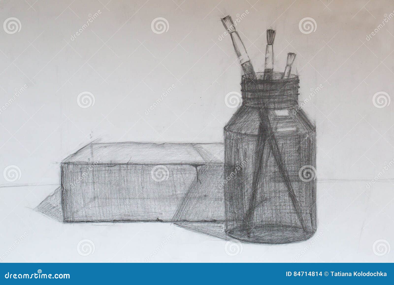 Still Life, Pencil Drawing Royalty-Free Stock Image | CartoonDealer.com ...