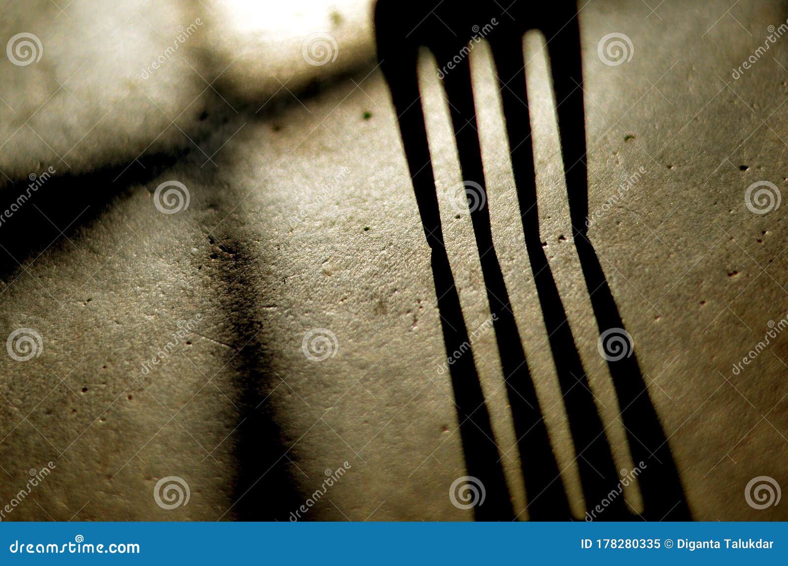 Still Life Photography - a Fork with Shadow Stock Image - Image of ...