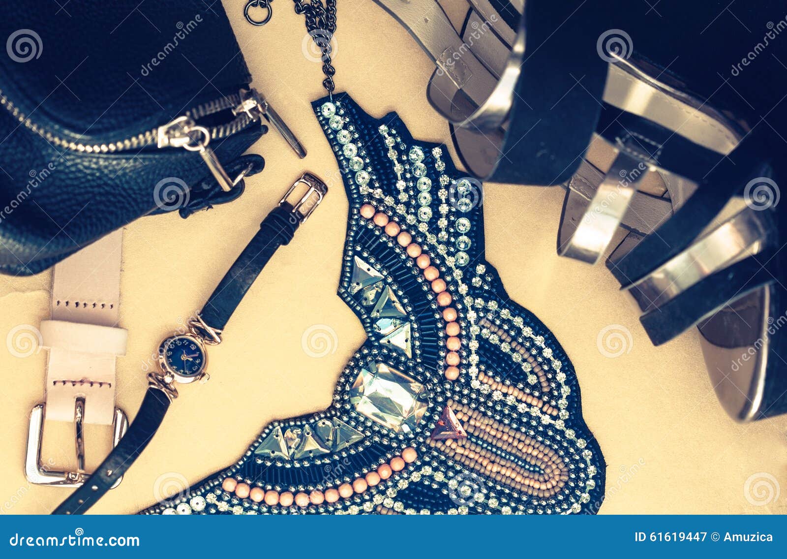 Still Life of Random Objects of Modern Girl / Woman Stock Image - Image ...