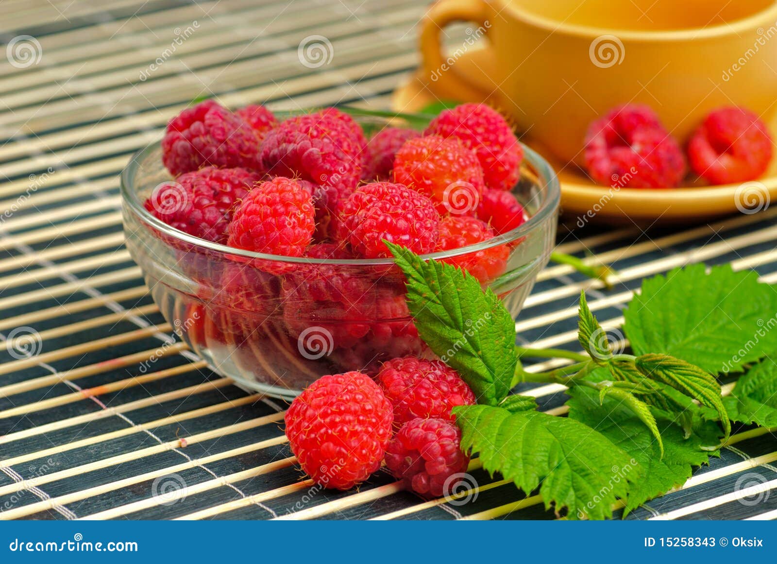 Still Life with Raspberries Stock Image - Image of morning, nature ...