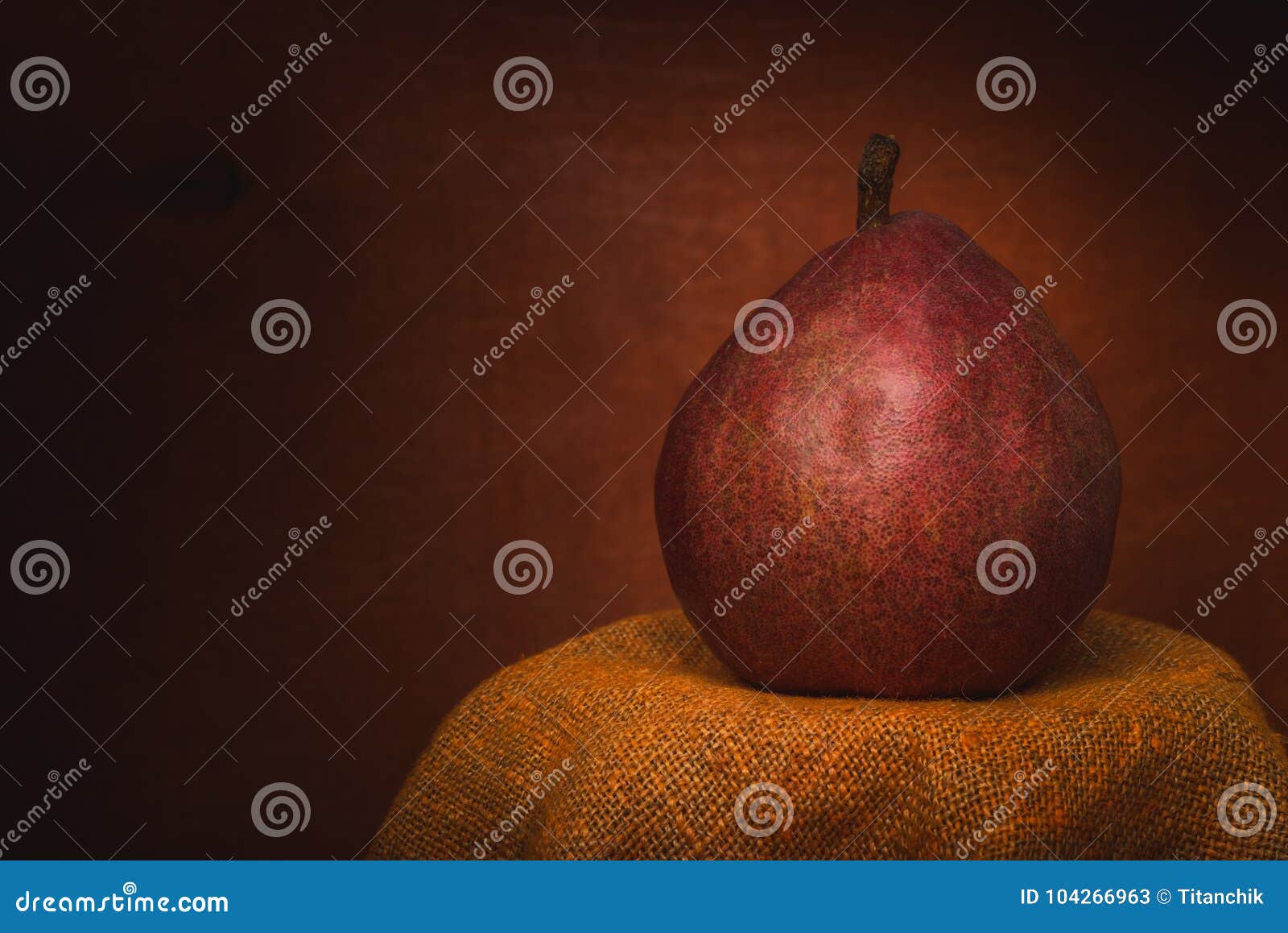 Still life - red pear stock image. Image of dark, curve - 104266963