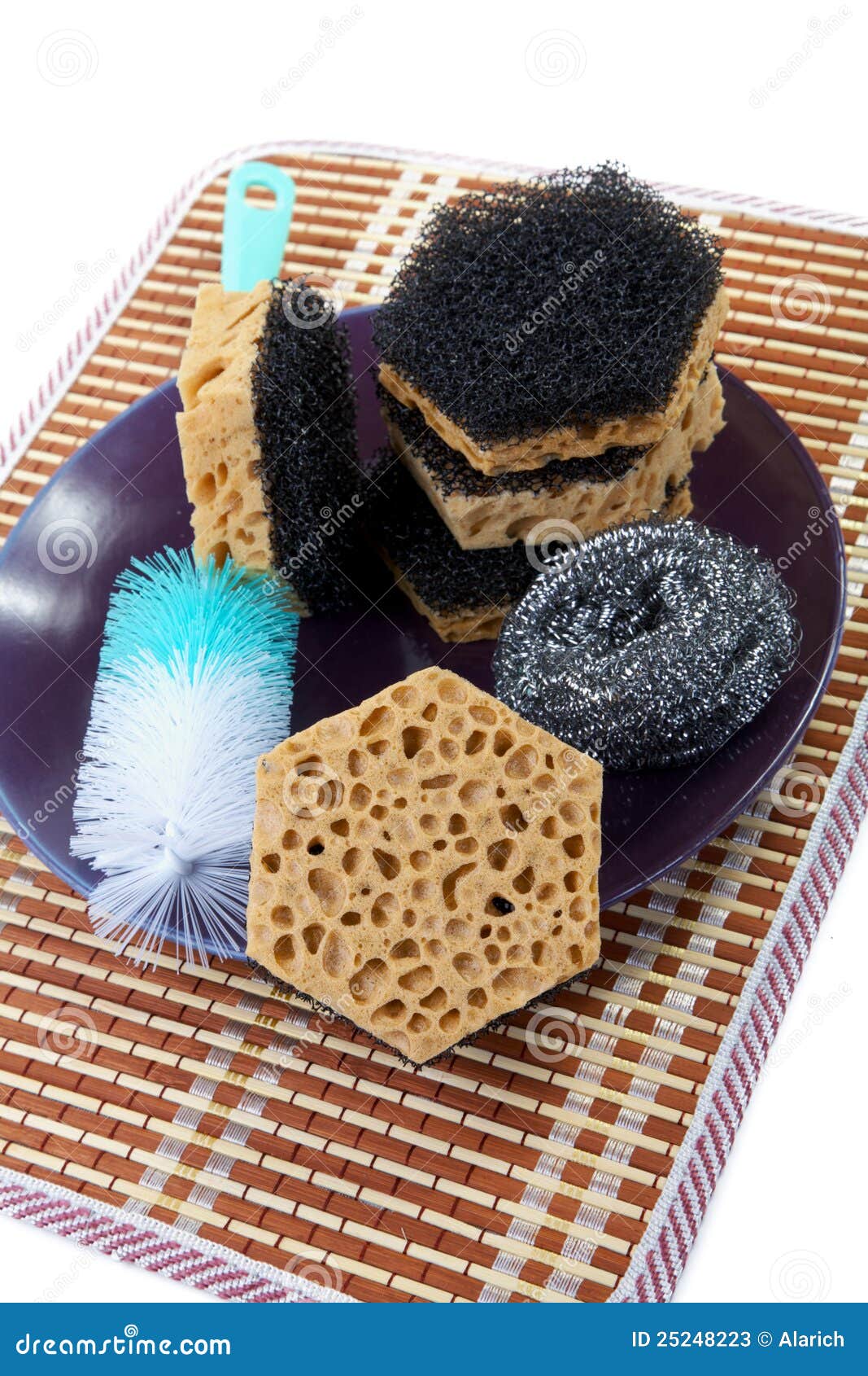 Still-life with Sponges for Washing of Ware Stock Image - Image of soft ...