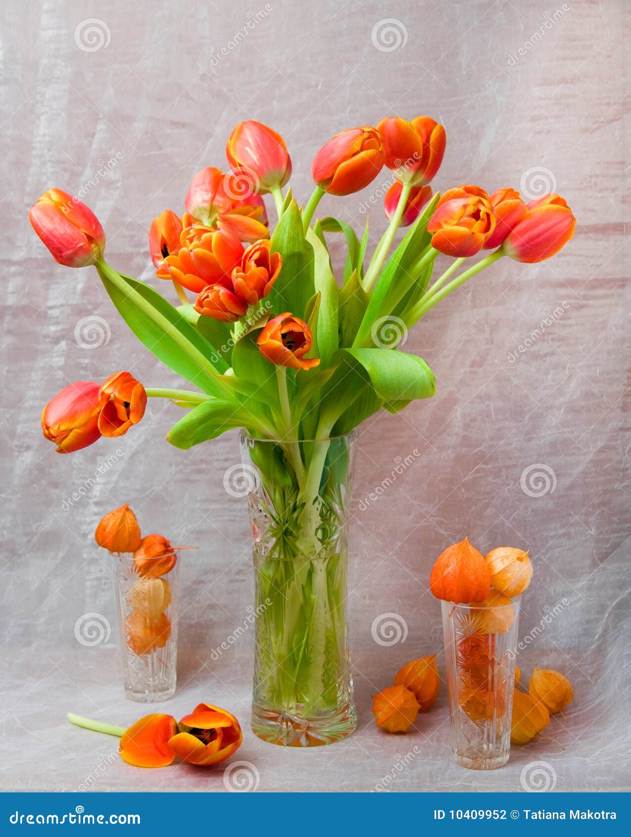 Still-life Spring Colours of Orange Colour Stock Photo - Image of ...