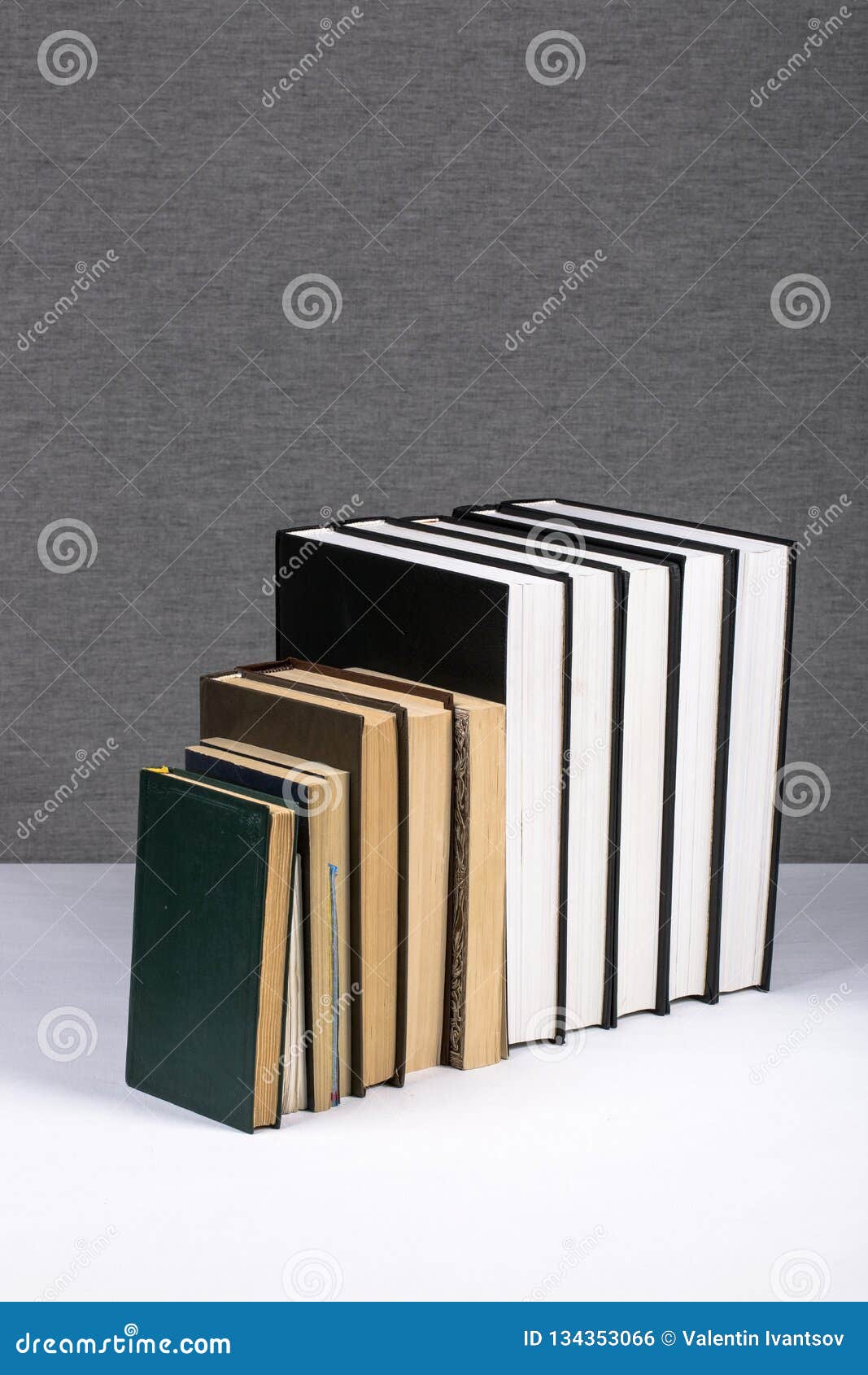 Still Life with a Stack of New and Old Books Stock Photo - Image of ...