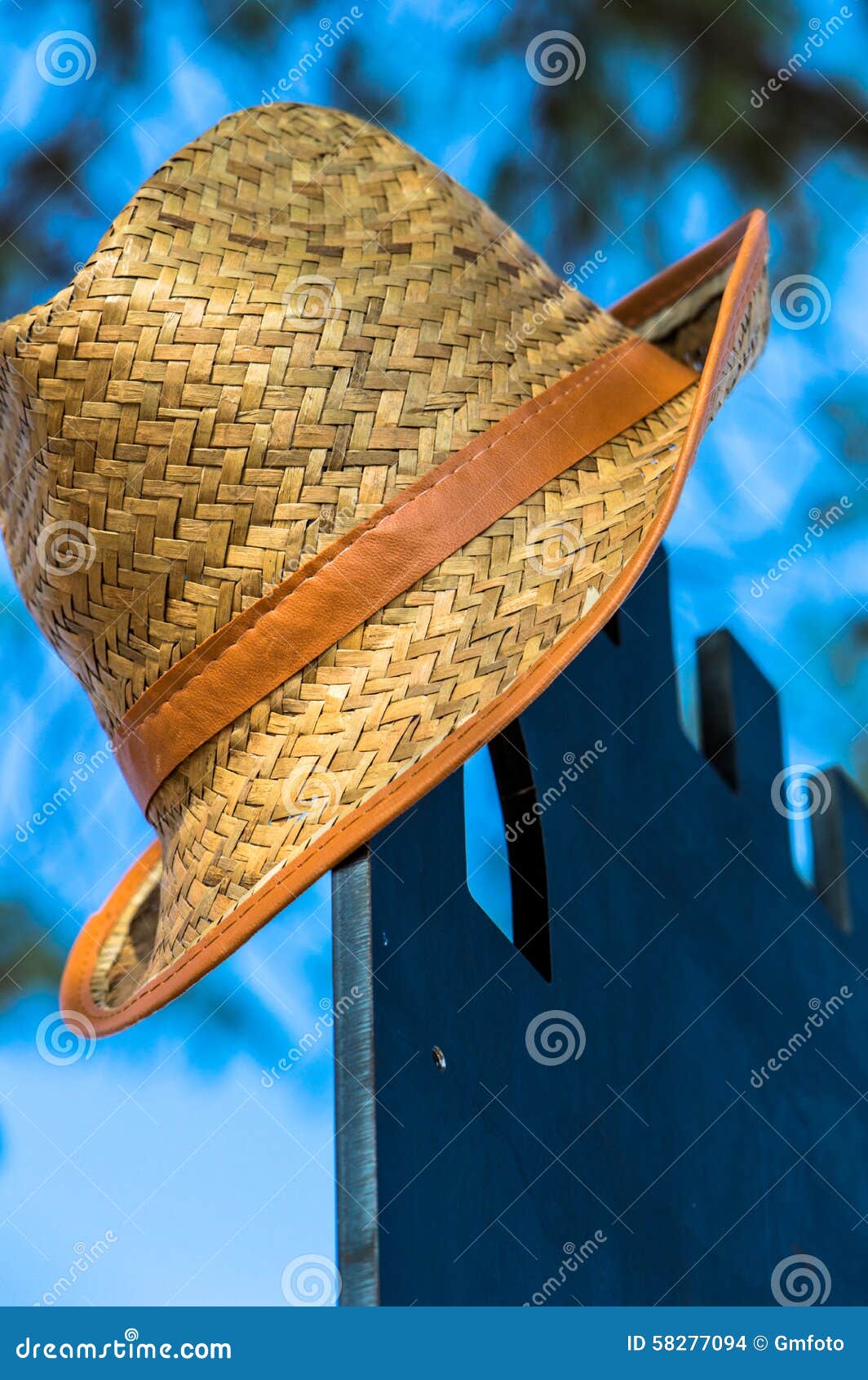 Still life: straw hat stock photo. Image of vouge, italy - 58277094