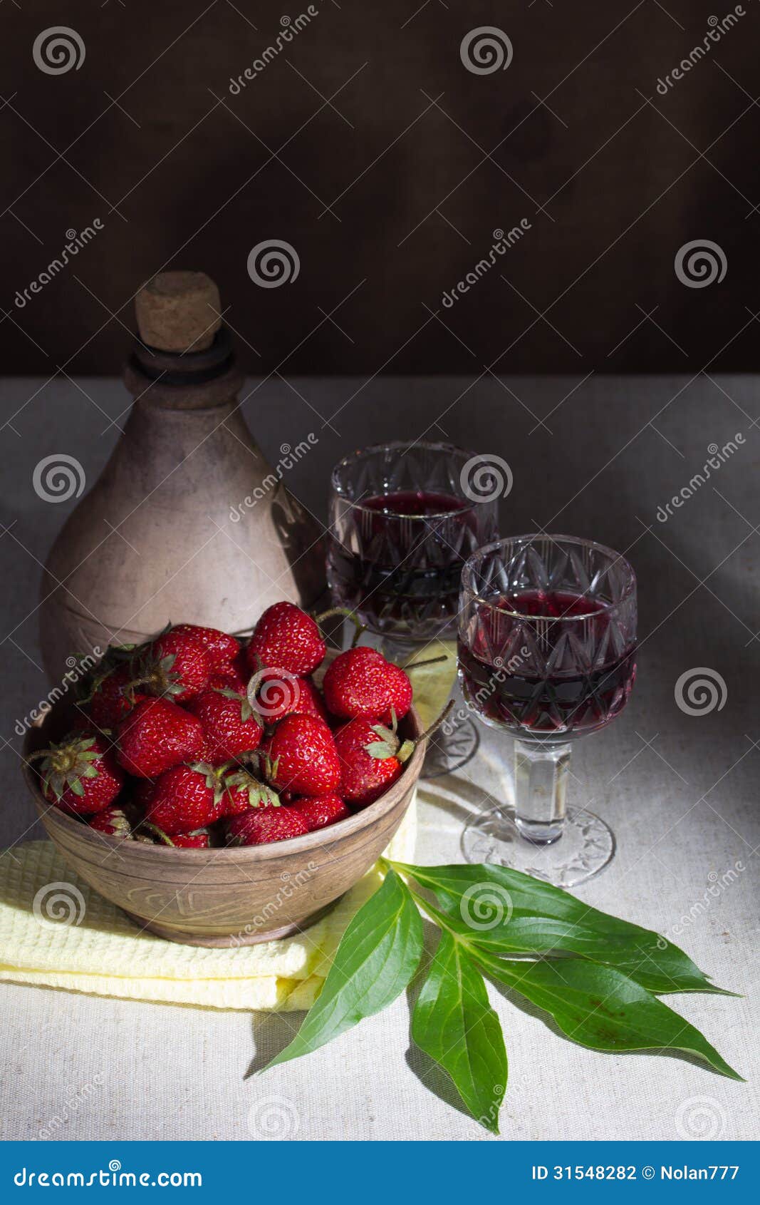 Still Life with Strawberries Stock Photo - Image of strawberries ...