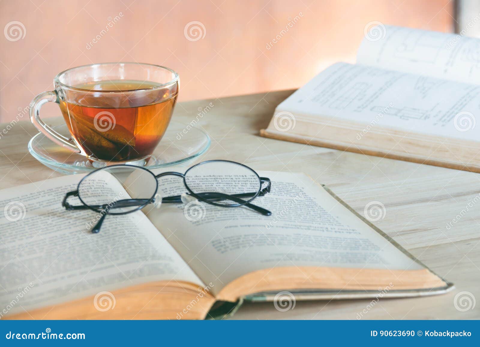 Still Life Tea Time with Book. Stock Photo - Image of obsolete ...