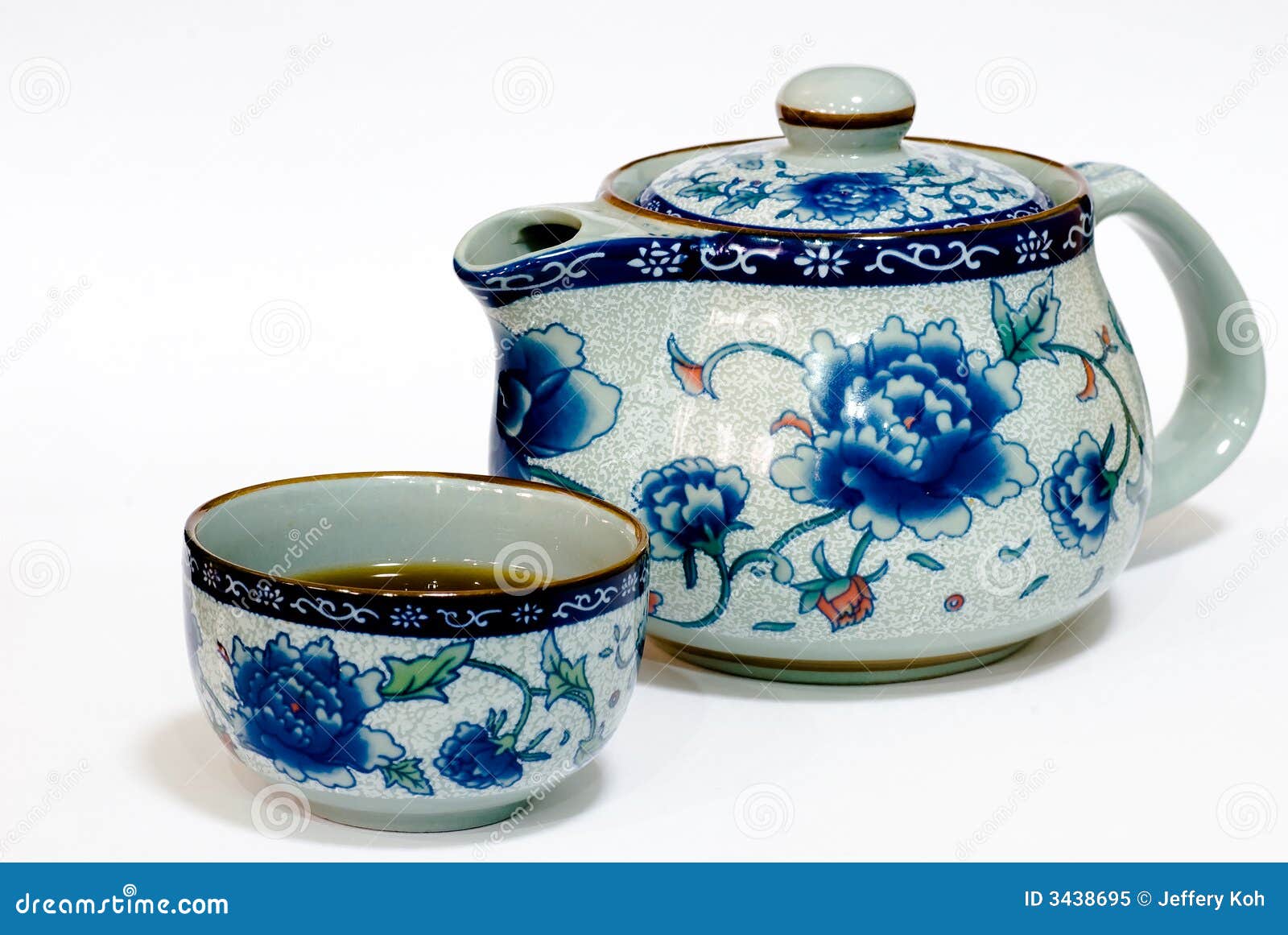 Still Life (Teapot) stock image. Image of blue, chinese - 3438695