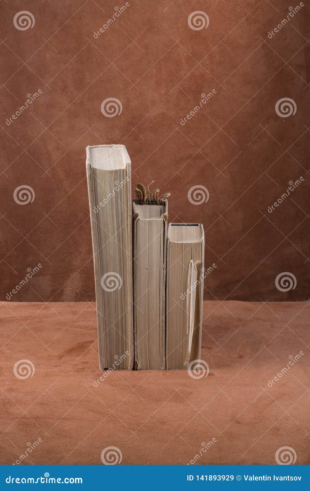 Still Life with Three Books on the Table Stock Image - Image of view ...