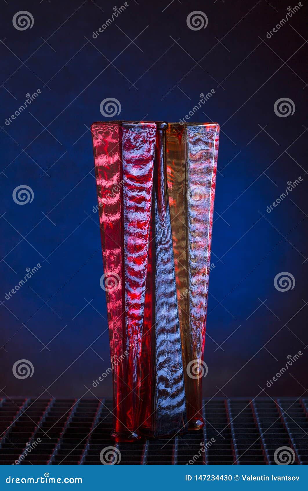 Still-life with Three Inverted Bottles Stock Photo - Image of ...