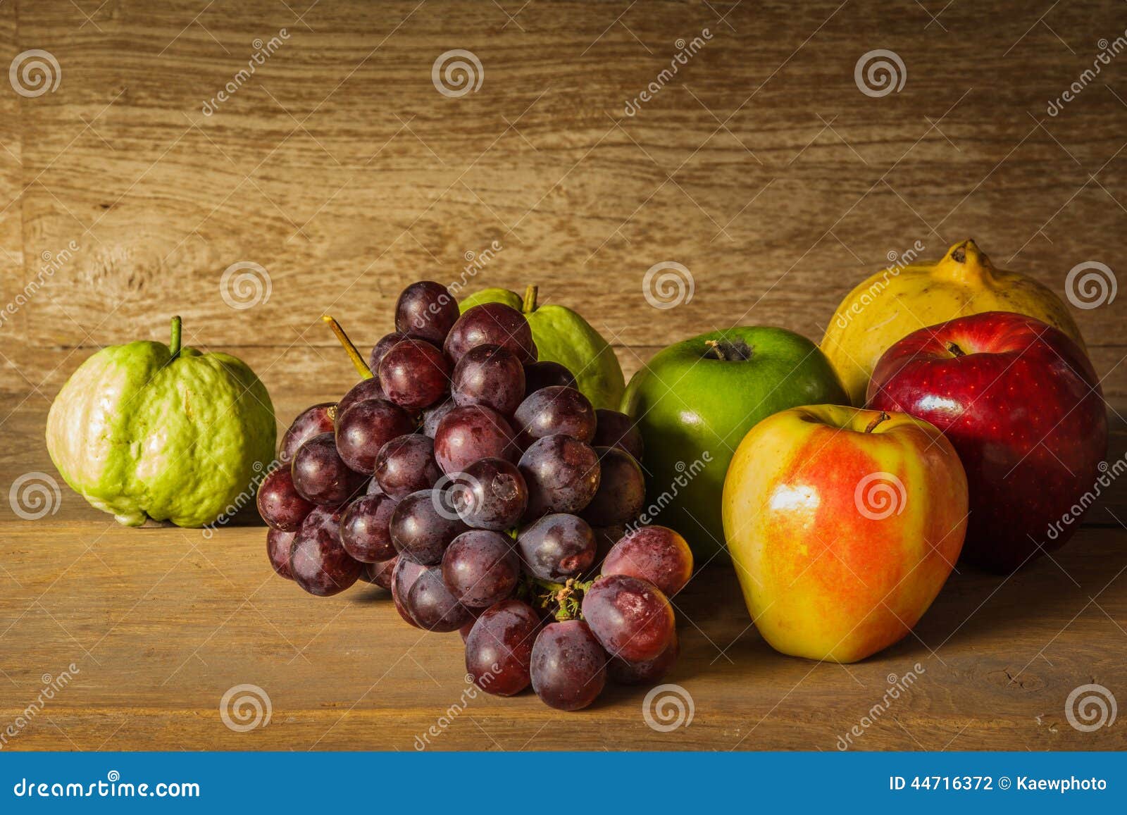 Still Life with on the Timber Full of Fruit Stock Photo - Image of ...