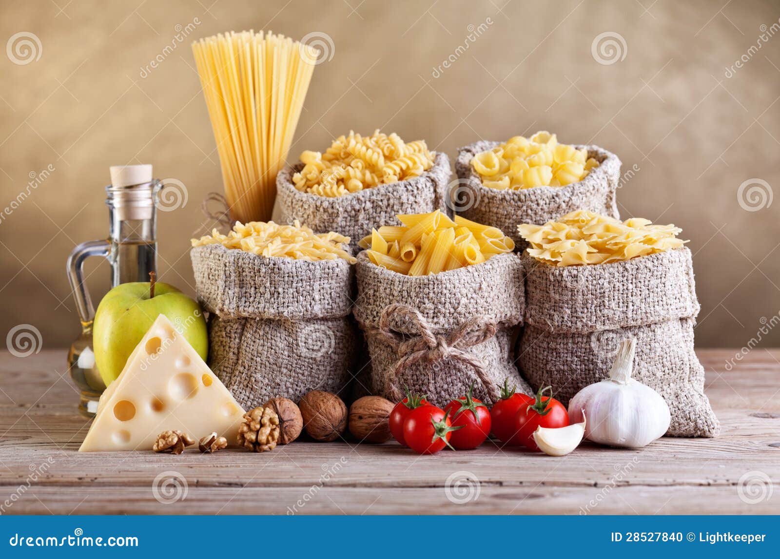 Still Life with Traditional Food Ingredients Stock Photo - Image of ...