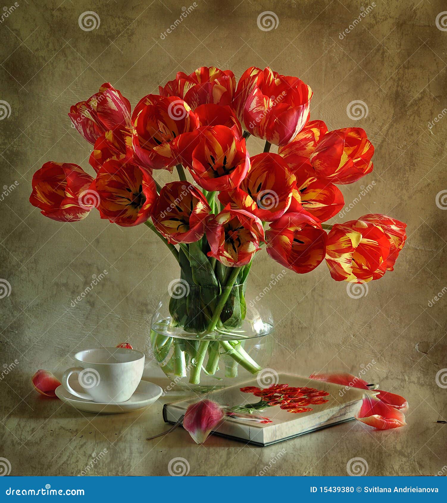 Still Life With Tulips Stock Photo - Image: 15439380