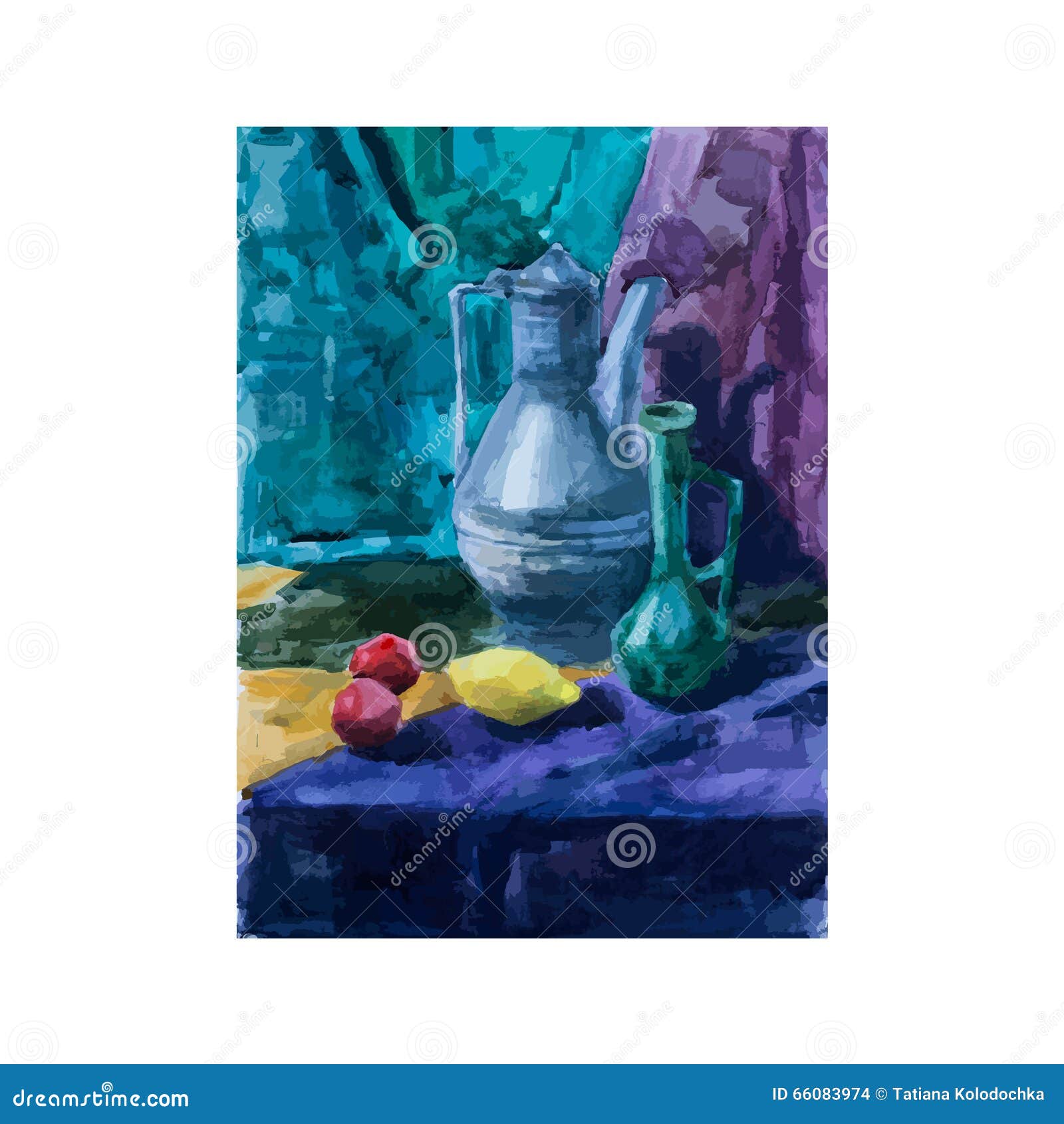 Still Life, Vector Illustration Stock Vector - Illustration of life ...