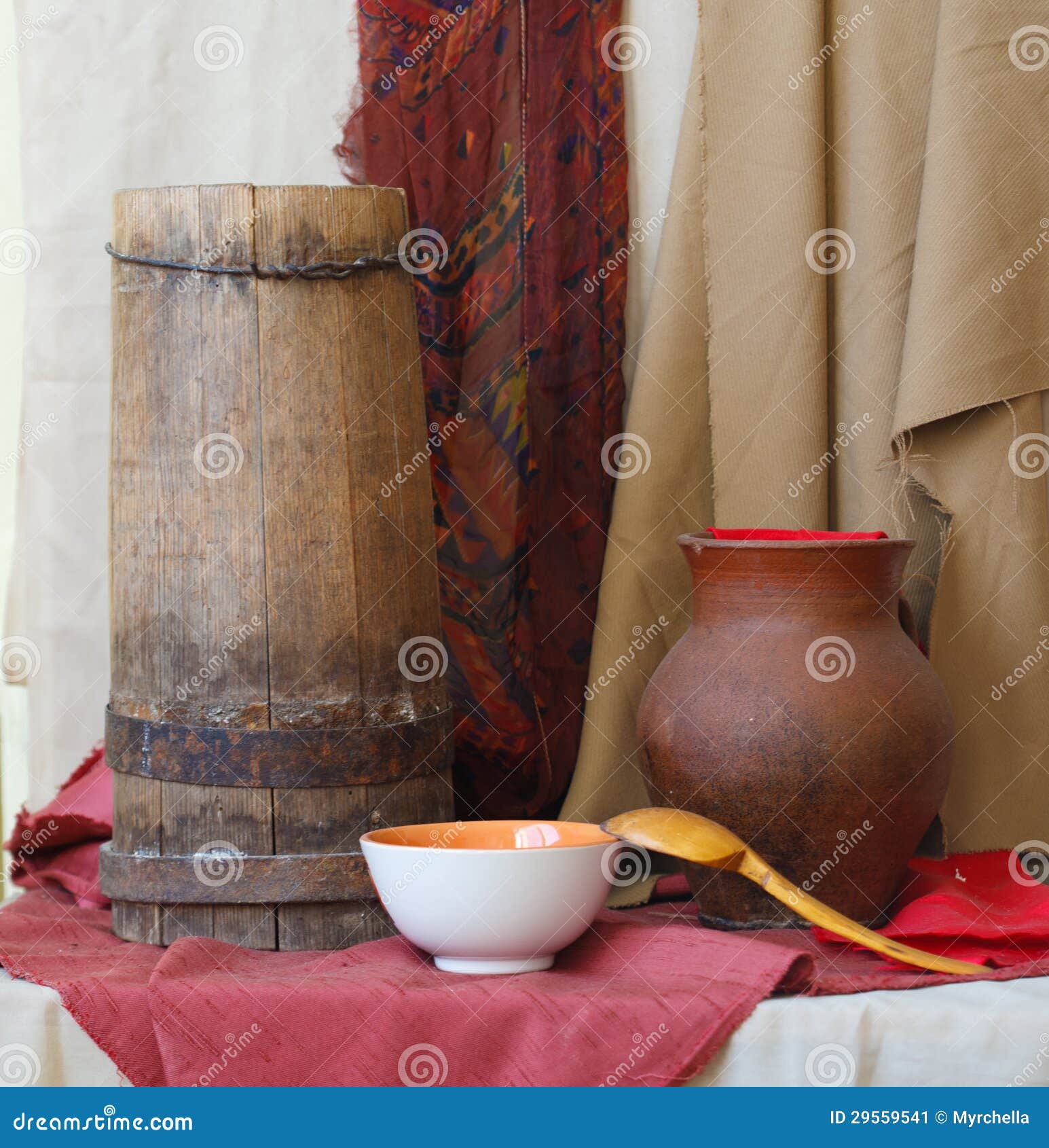 Still Life of Vintage Household Items Stock Image - Image of mortar ...