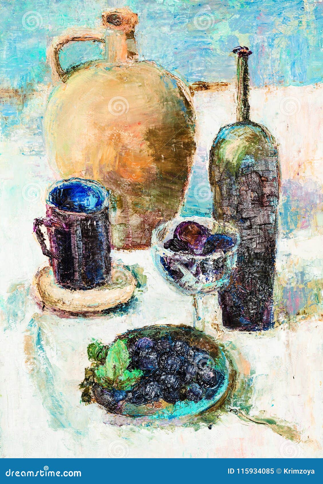 Still life on white cloth stock image. Image of grapes - 115934085