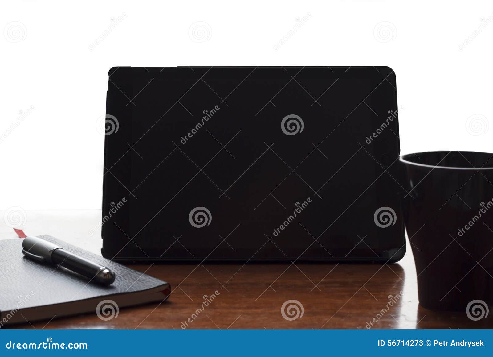 Still Life of Working Desk with Electronics Stock Image - Image of ...
