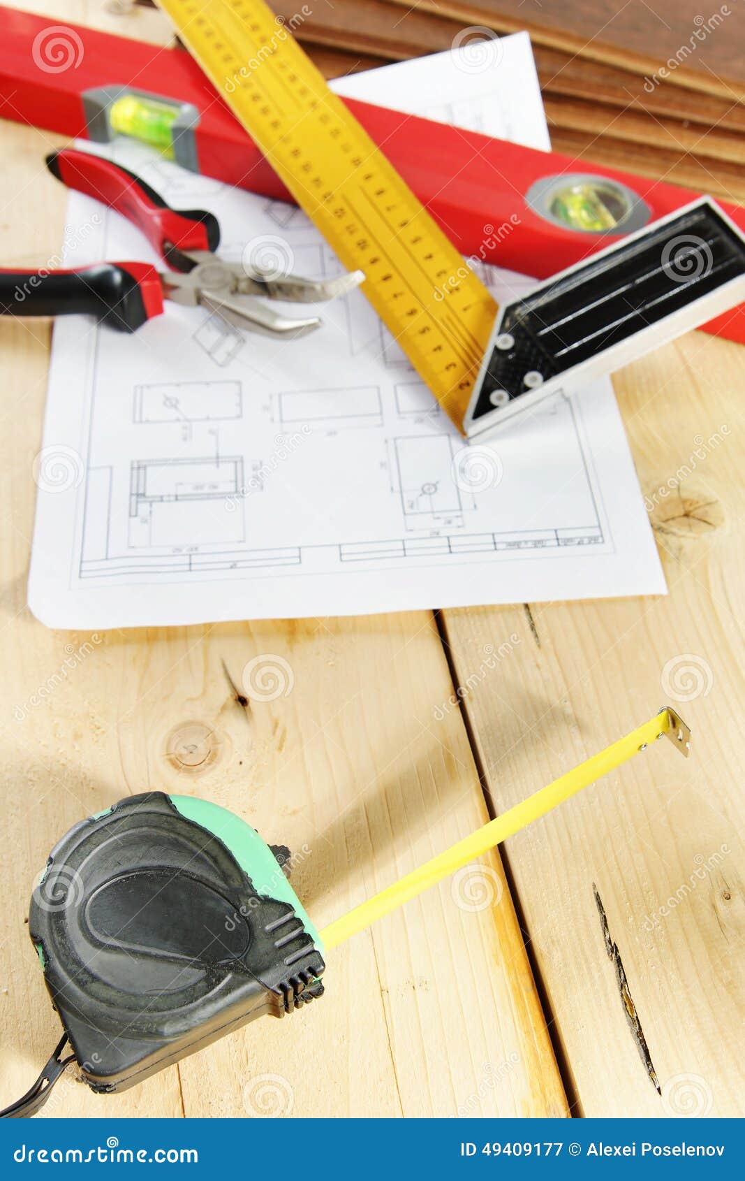 Still Life with Working Tools on the Workbench Stock Image - Image of ...