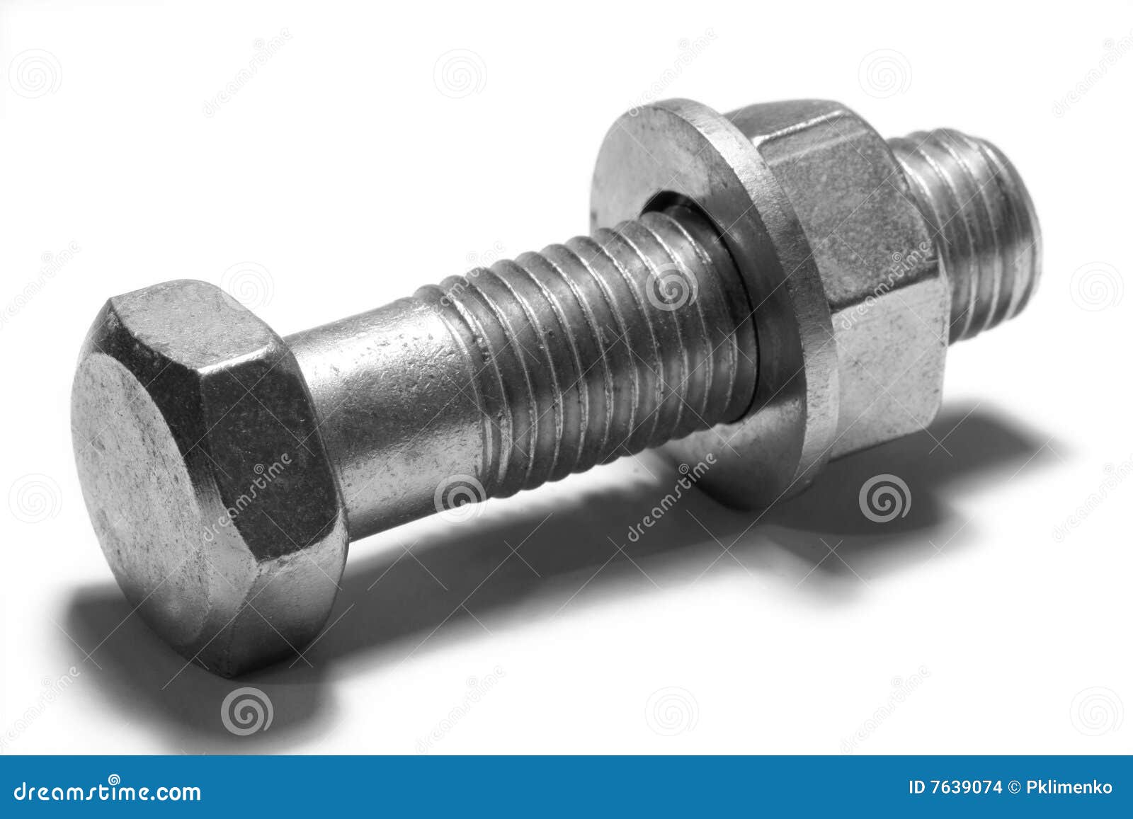 Still nut and bolt stock photo. Image of workshop, steel - 7639074