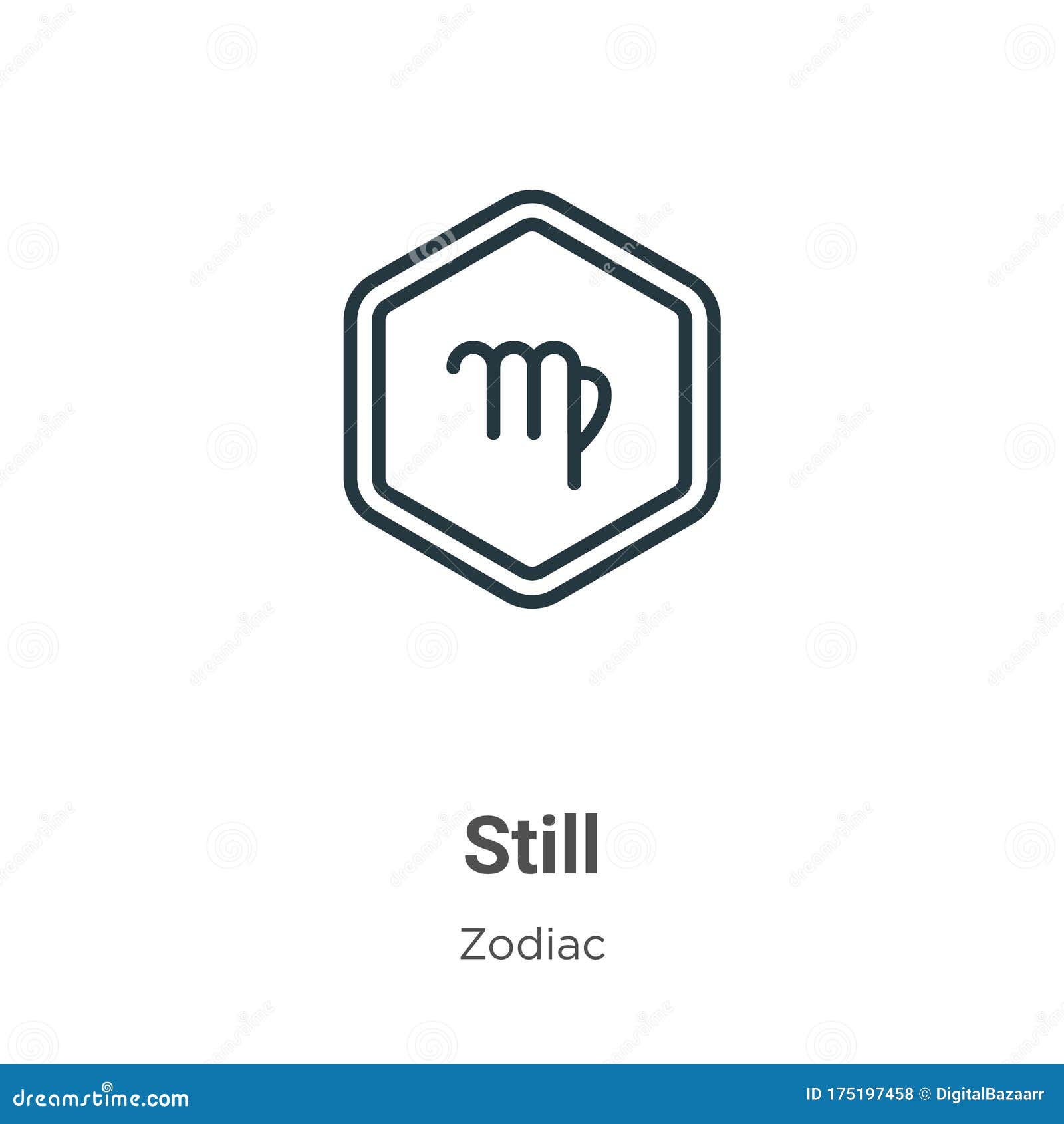 Still Outline Vector Icon. Thin Line Black Still Icon, Flat Vector ...