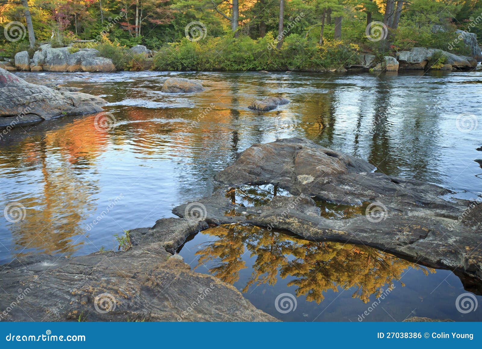 Still pools on Moose River stock photo. Image of york - 27038386