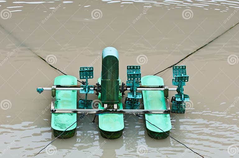 Still Sewage Water Spin Machine Stock Photo - Image of sewage, pond ...