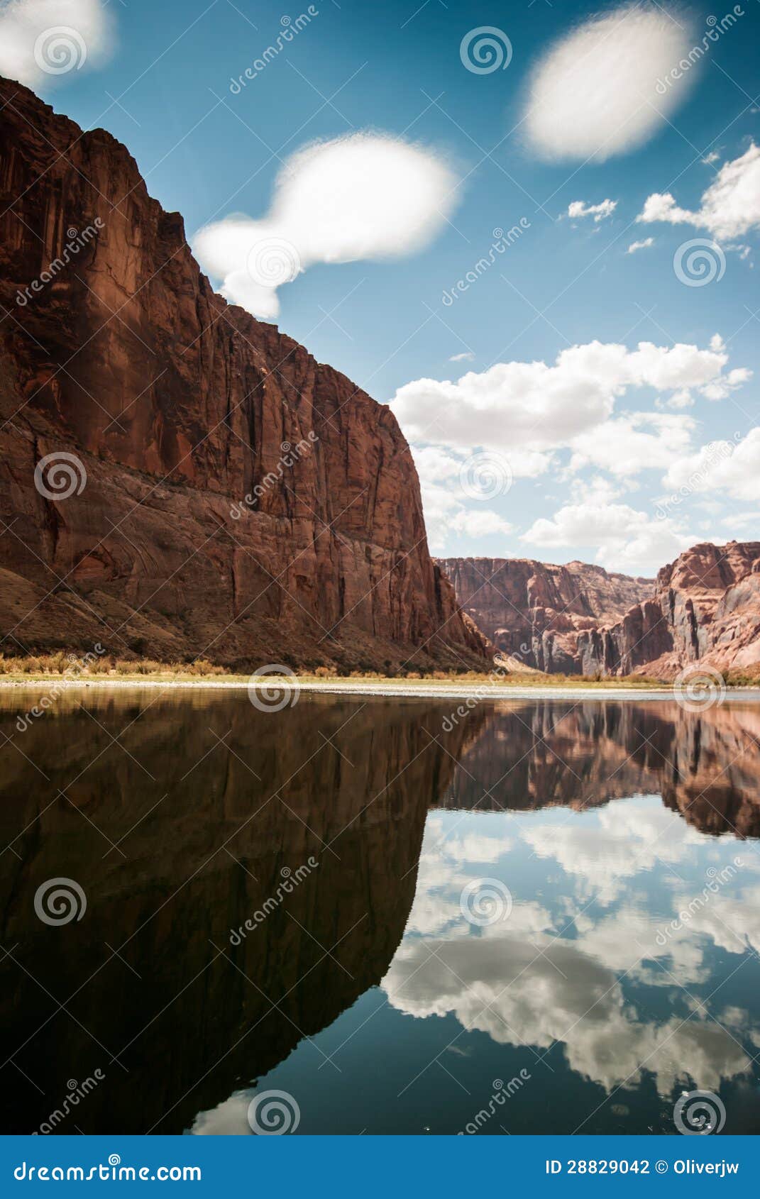 Still Water of the Colorado River Stock Photo - Image of light, river ...