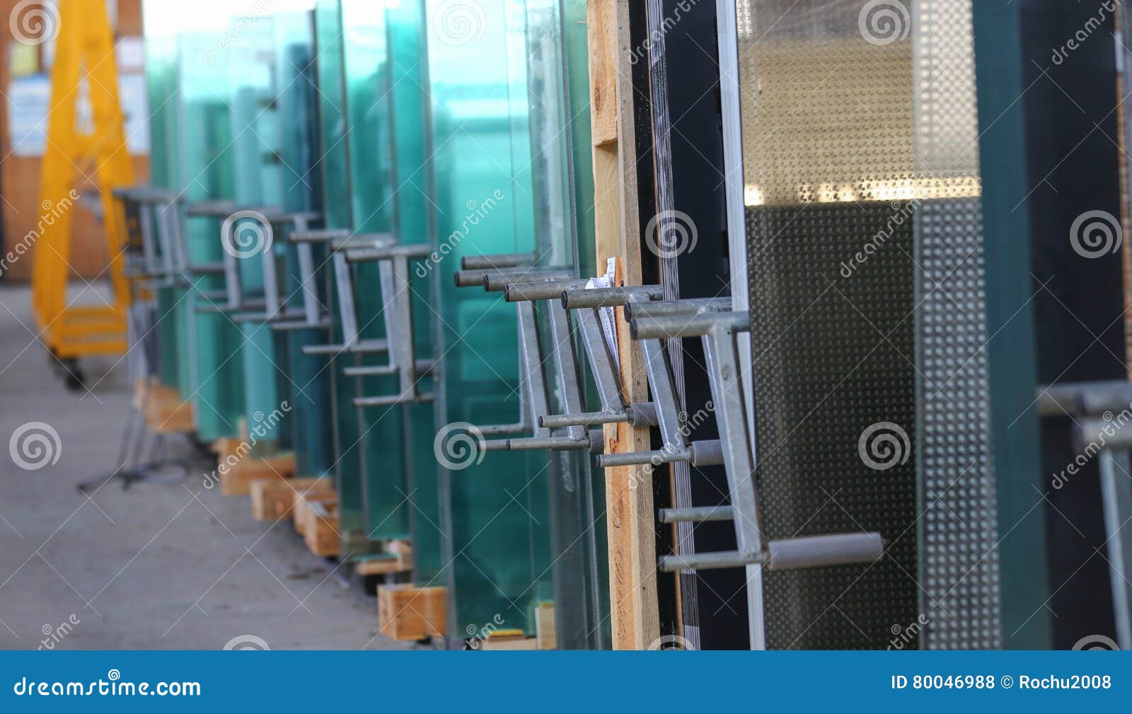 Stillage with glass stock photo. Image of facilities - 80046988