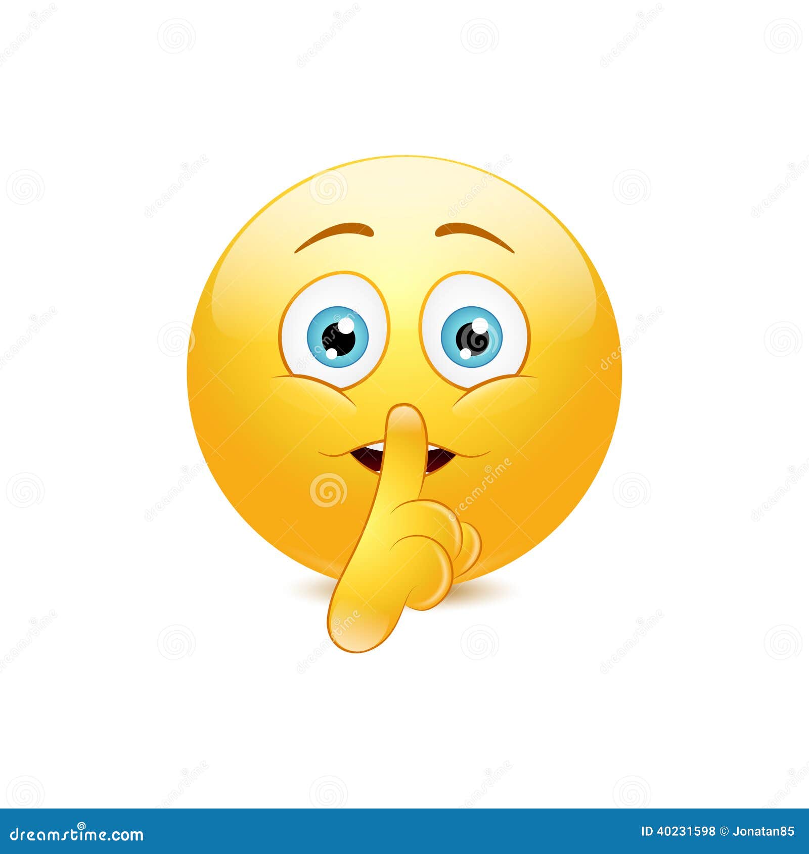 Stille Emoticon vektor abbildung. Illustration von reihe - 40231598